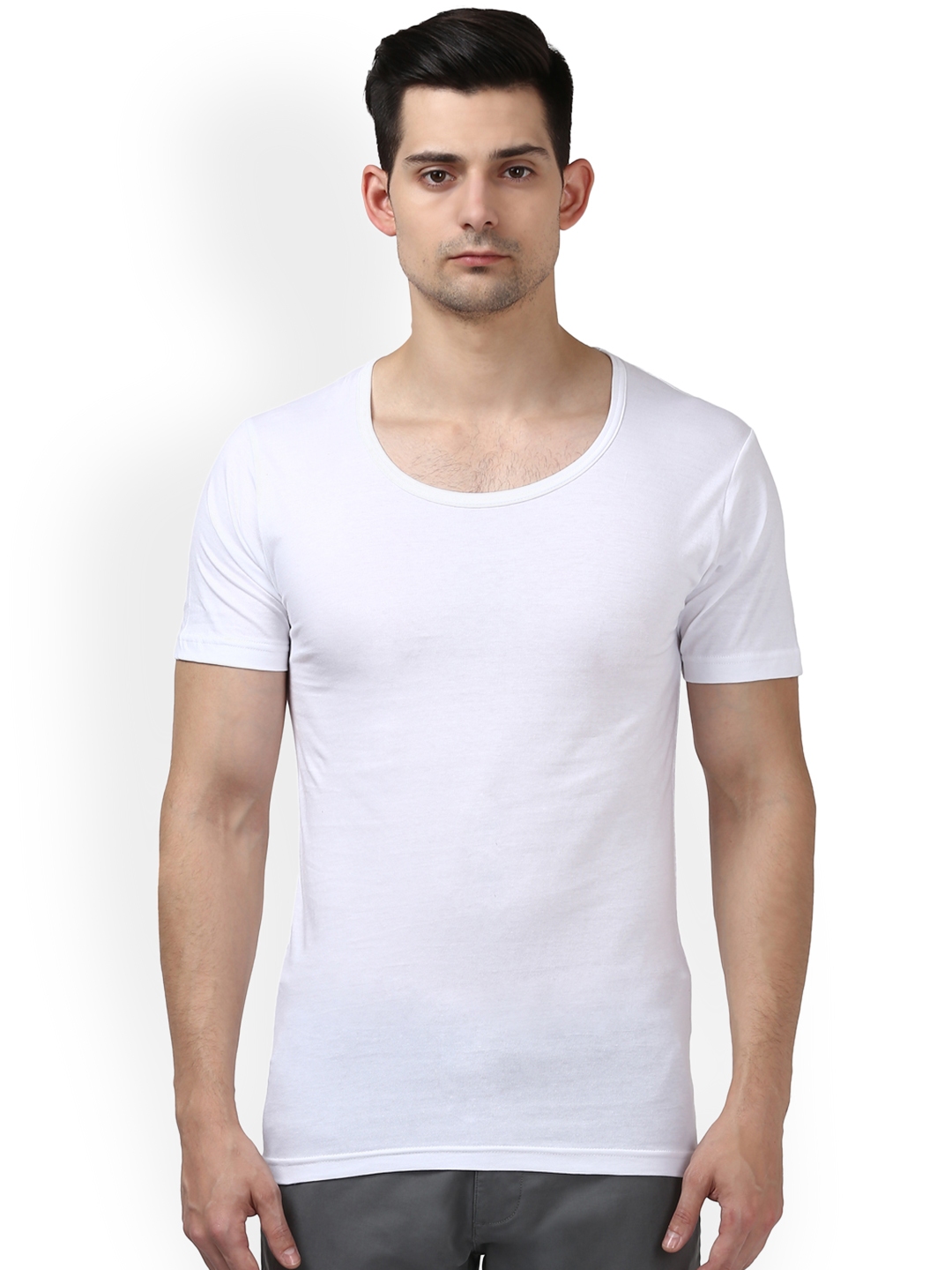 Buy Park Avenue Men White Solid Innerwear Vest Pzvr00008 Innerwear Vests For Men 4374881 Myntra