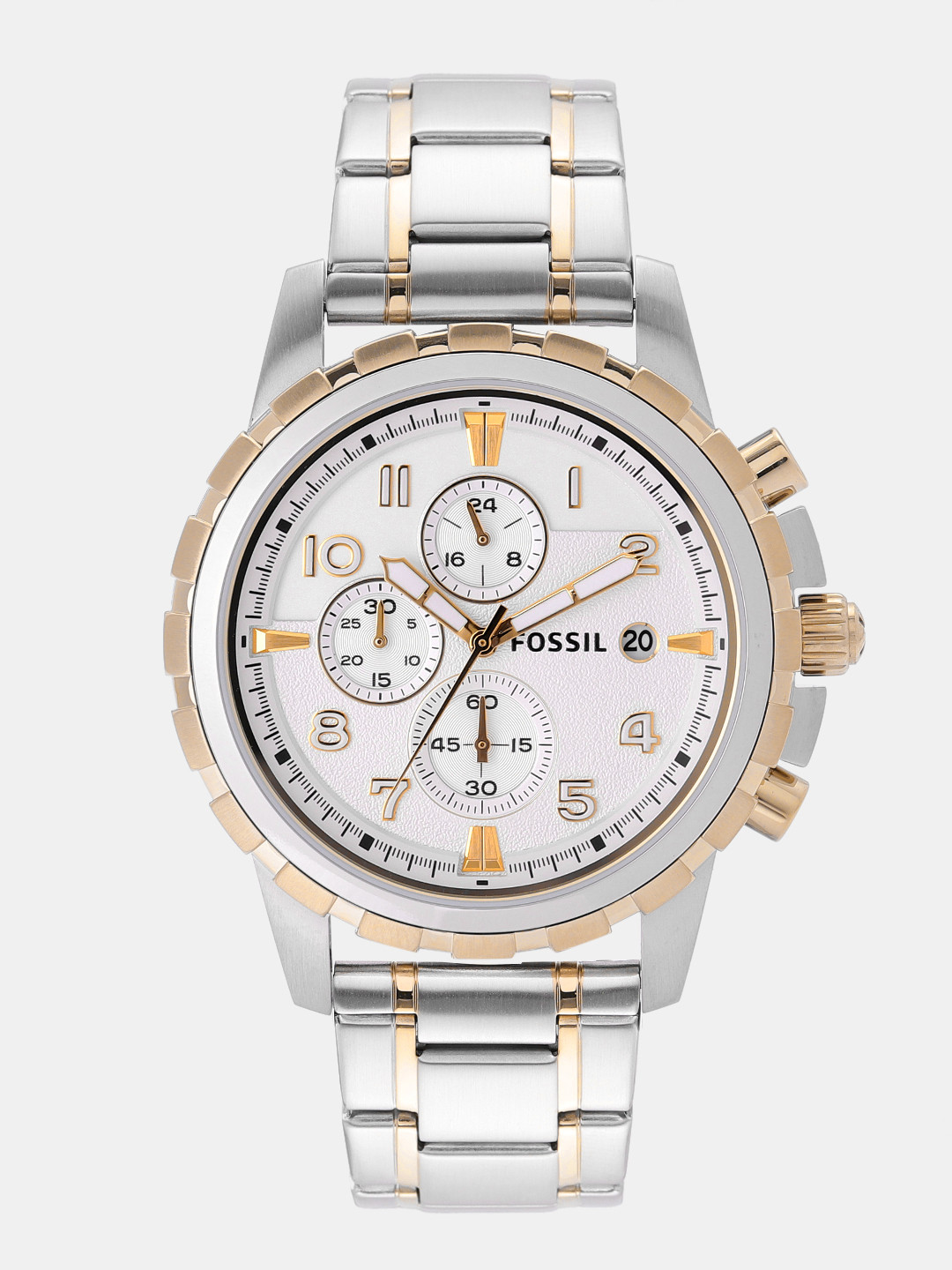 Buy Fossil Men Silver Toned Analogue Watch FS4795I - Watches for Men ...