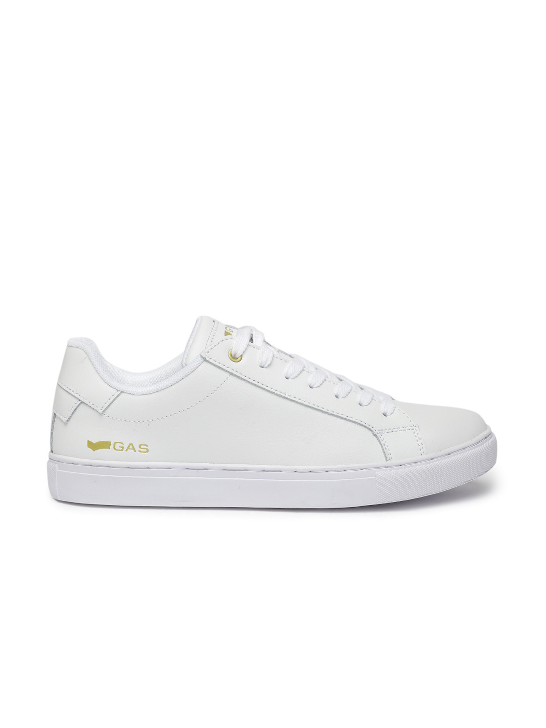 Buy GAS Men White DNA Leather Sneakers - Casual Shoes for Men 4376329 ...