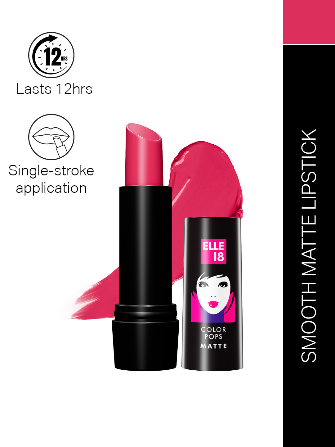 Buy ELLE 18 Color Pop Matte Lip Color Red Wave - Lipstick for Women 4384697 | Myntra