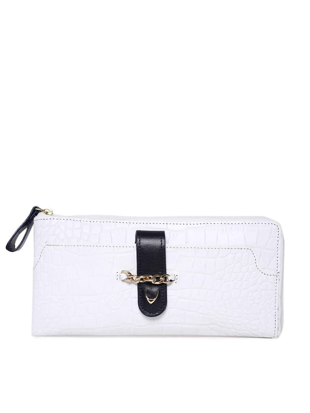 Buy Hidesign Women White Textured Zip Around Wallet - Wallets for Women ...