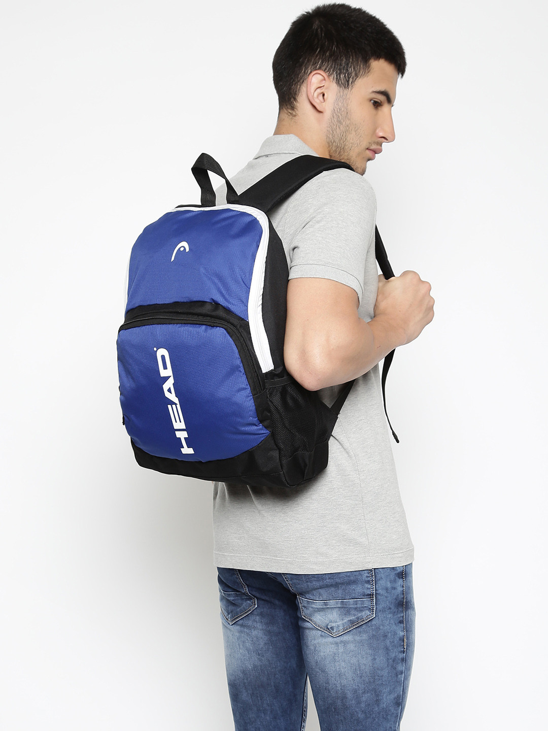 Buy Head Unisex Blue Bounce Brand Logo Backpack - Backpacks for Unisex ...
