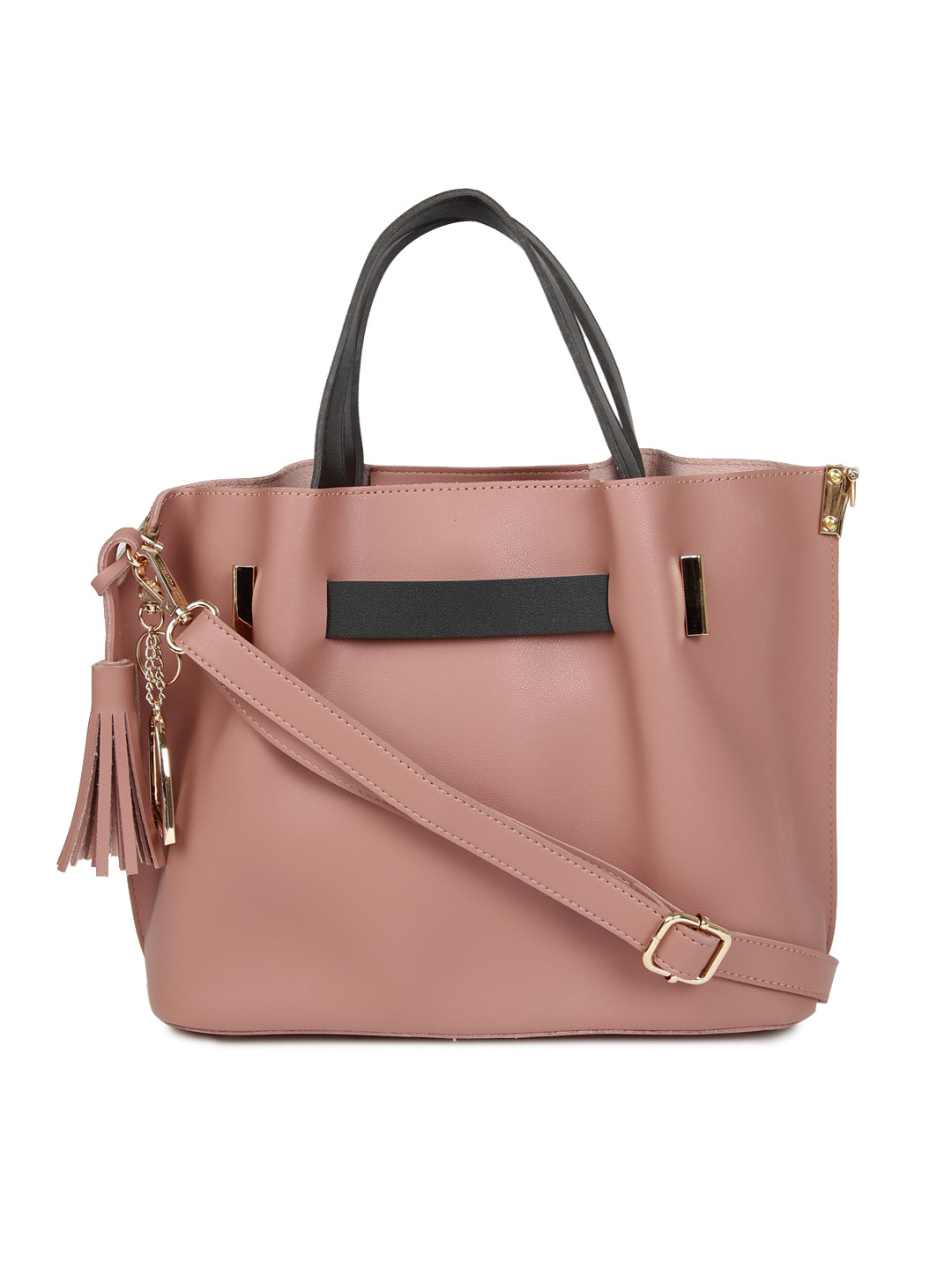 Buy U.S. Polo Assn. Women Dusty Pink Solid Handheld Bag - Handbags for ...