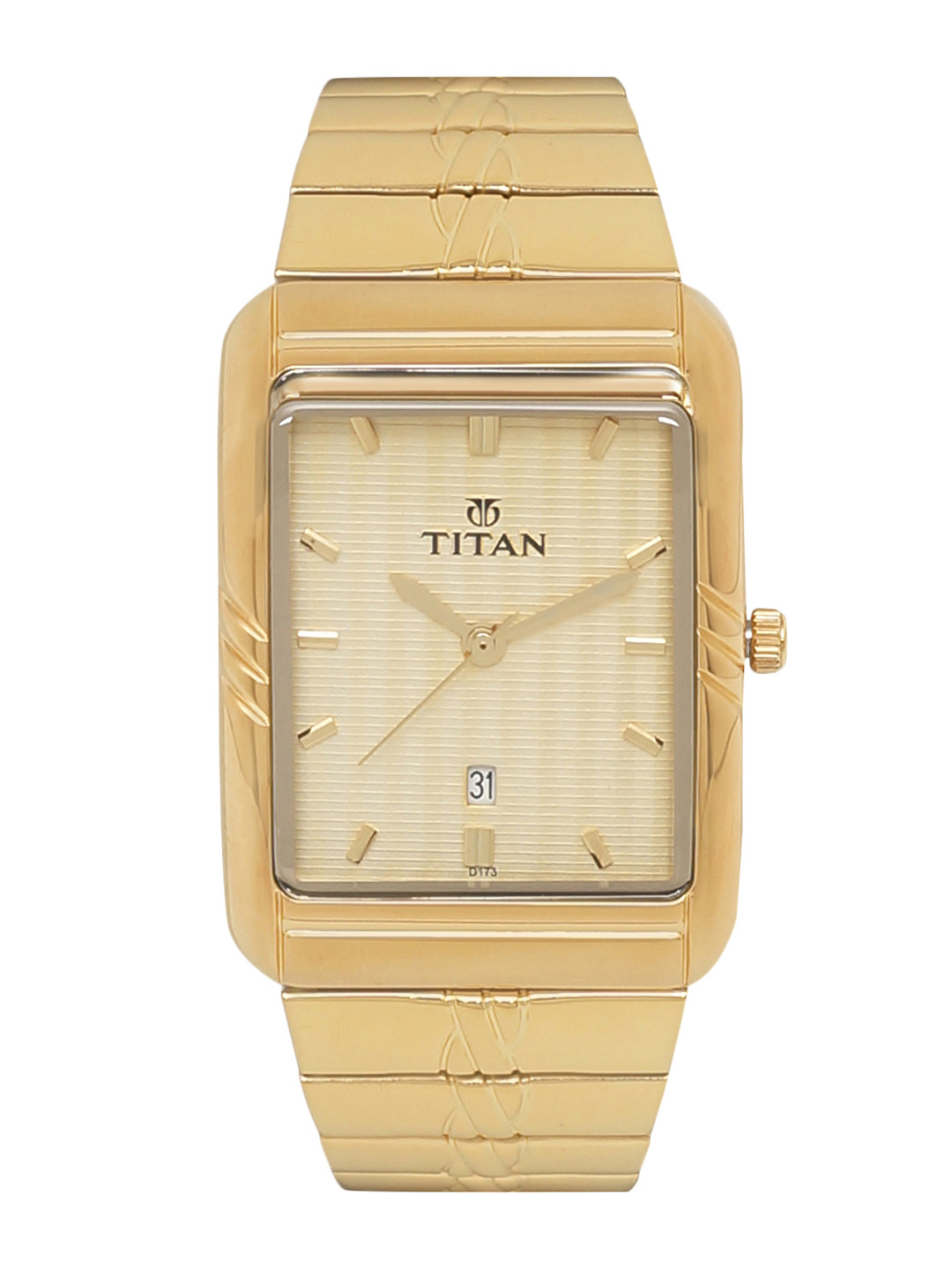 Buy Titan Men Gold Toned Analogue Watch NK9317YM02 - Watches for Men ...