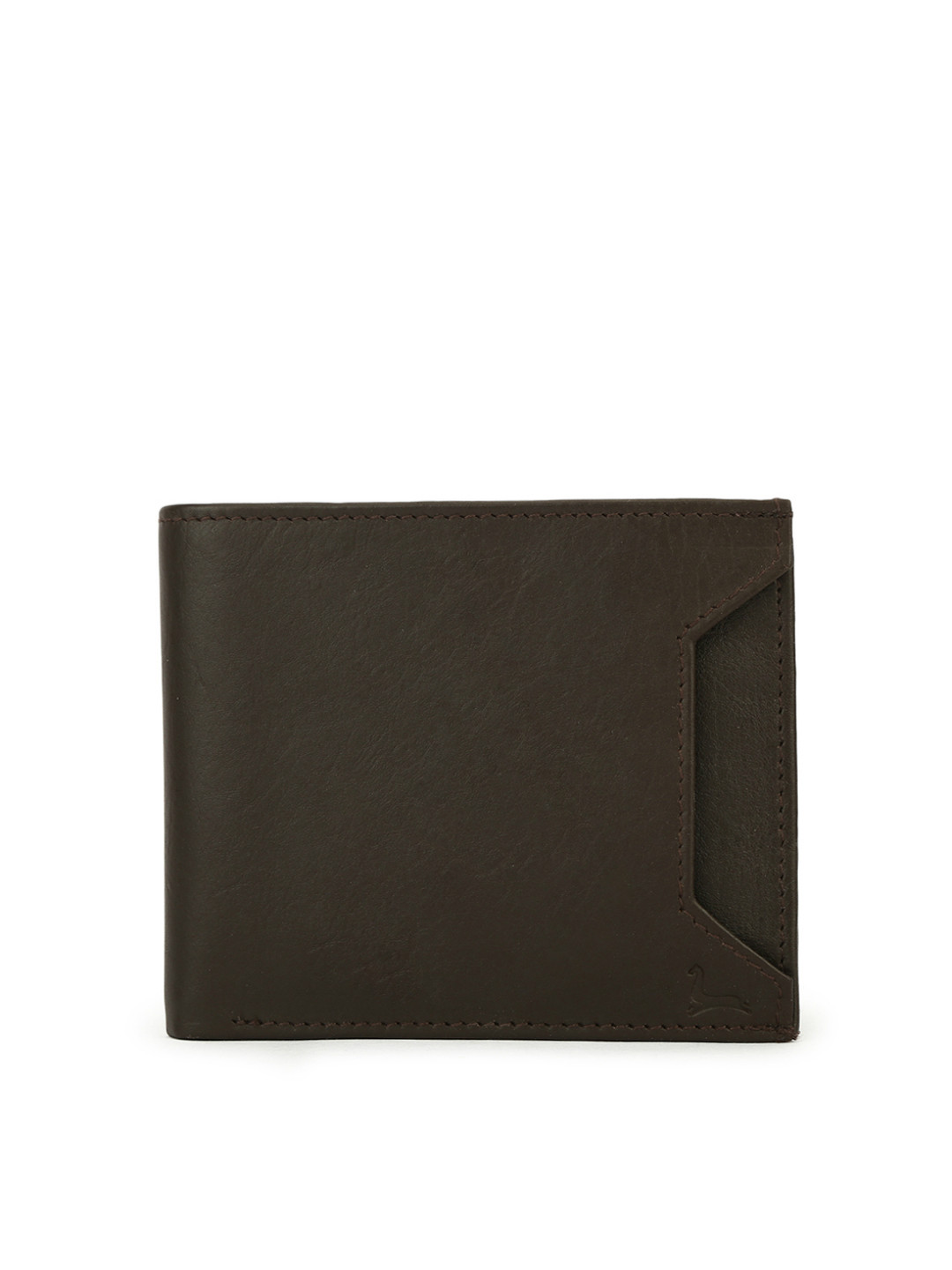 Buy Pacific Gold Men Brown Solid Two Fold Leather Wallet - Wallets for ...