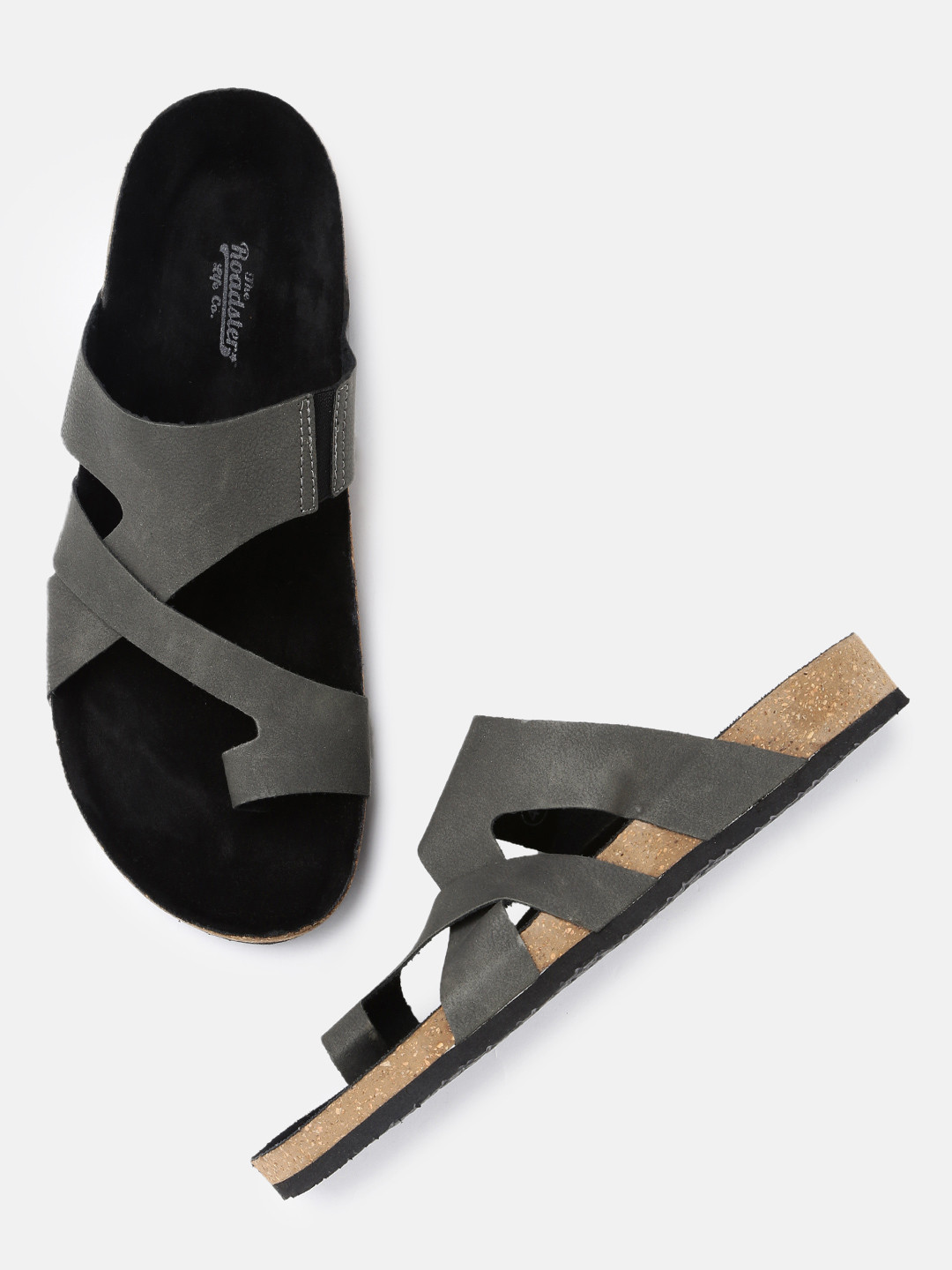 Buy Roadster Men Grey Comfort Sandals - Sandals for Men 4452004 | Myntra