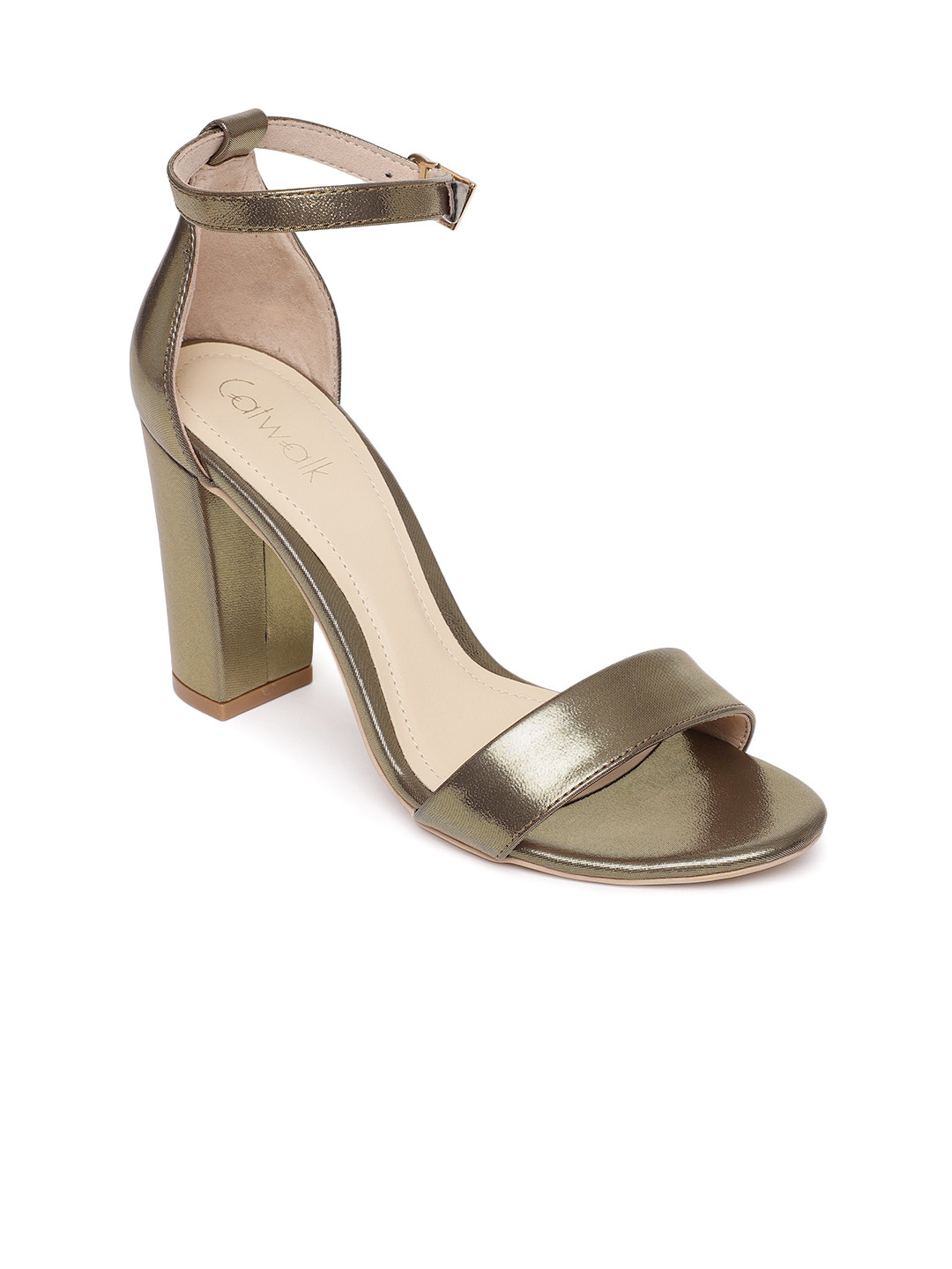 Buy Catwalk Women Gold Toned Solid Heels - Heels for Women 4454077 | Myntra