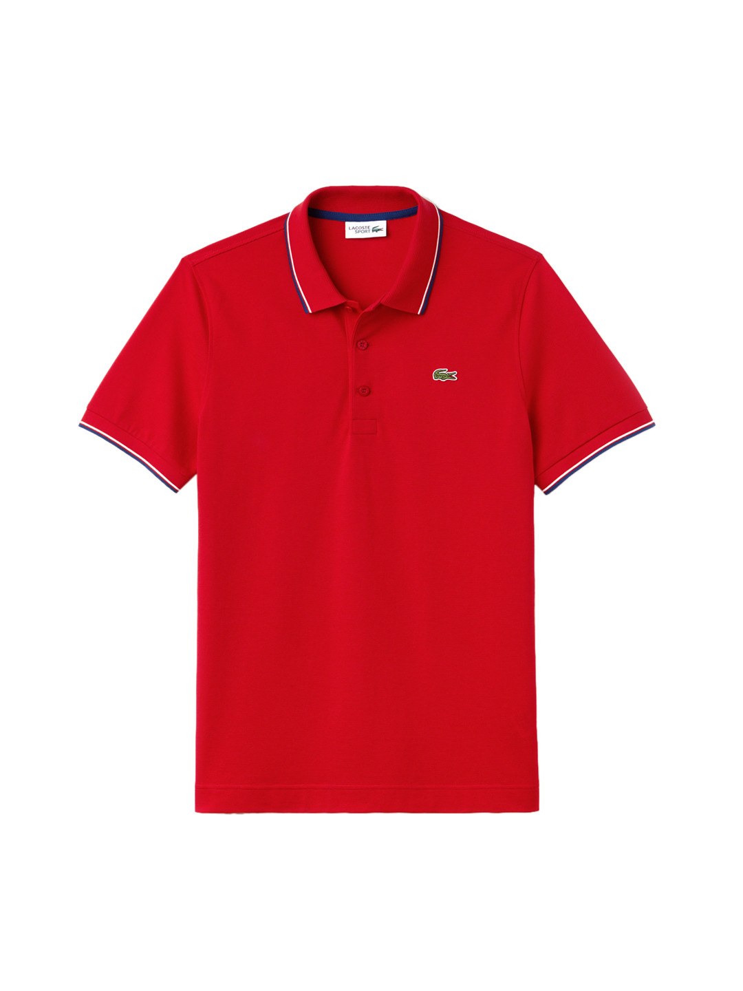 Buy Lacoste Men Red Solid Polo Collar T Shirt - Tshirts for Men 4454189 ...