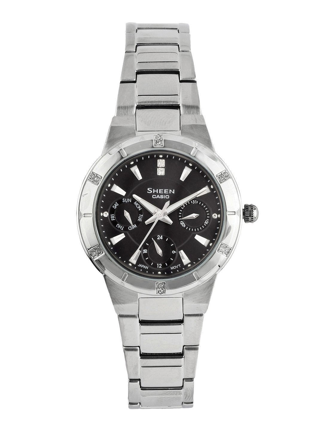 Buy CASIO SHEEN Women Black Dial Watch SX041 - Watches for Women 45294 ...