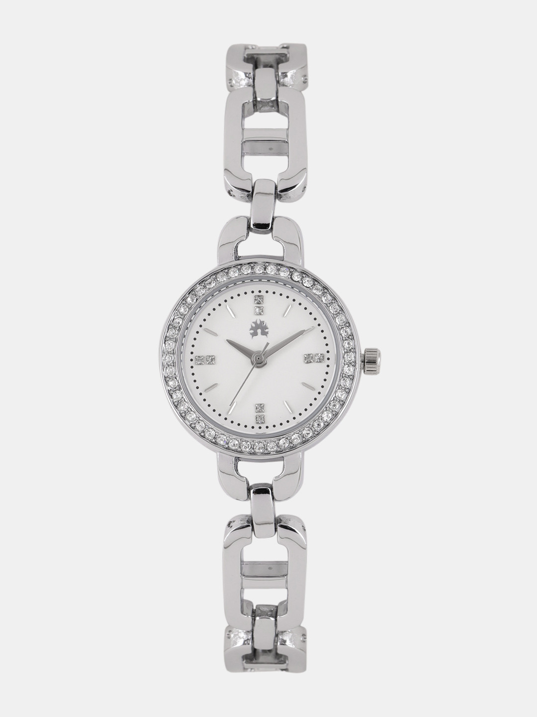 Buy Anouk Women White Embellished Analogue Watch MFB PN WTH Ak0018L ...