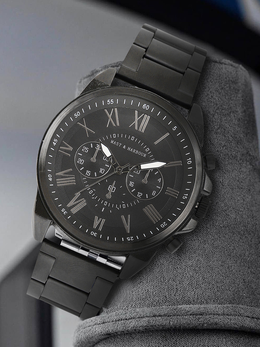 Buy Mast & Harbour Unisex Black Analogue Watch MFB PN WTH M9478 ...