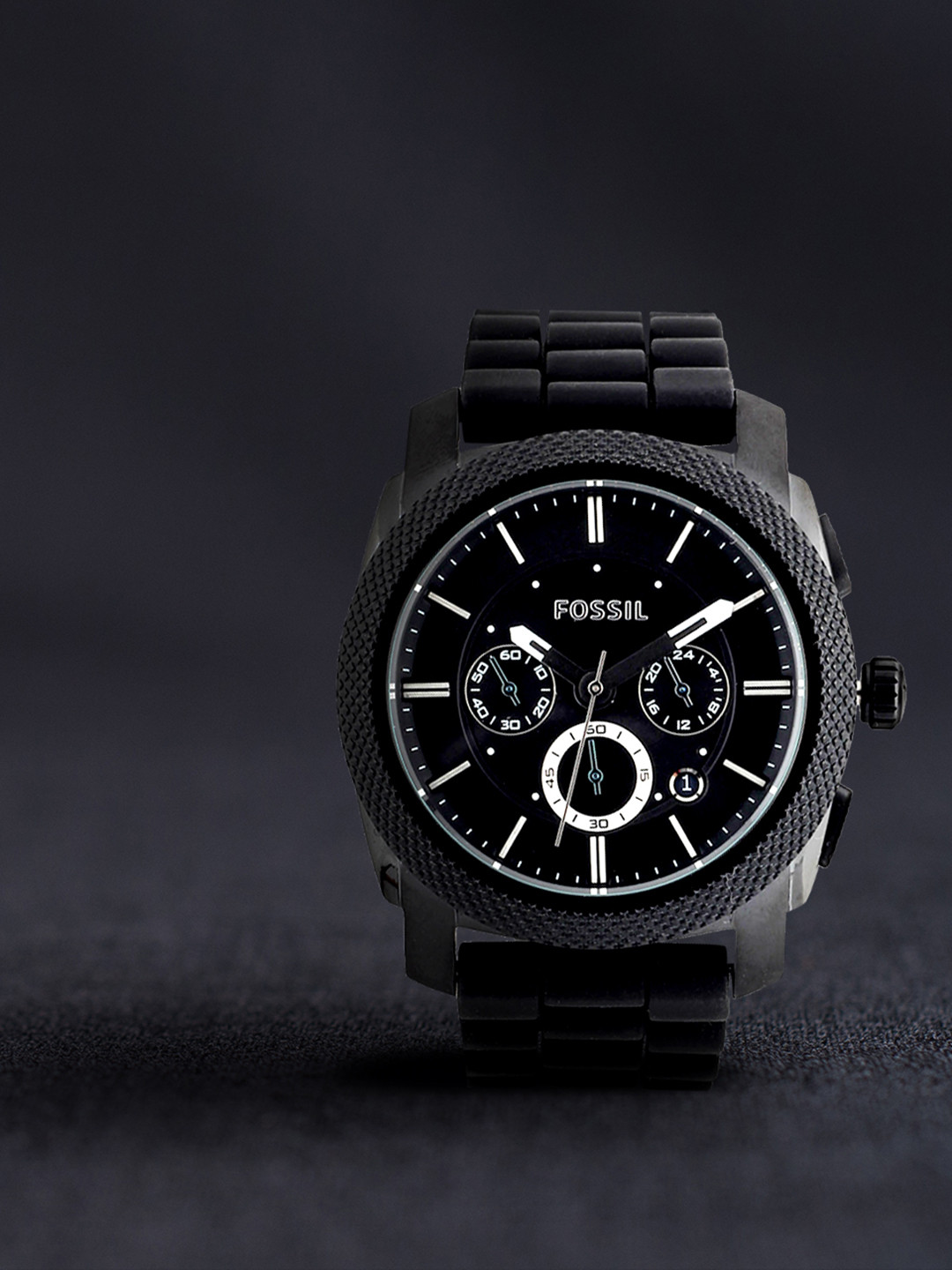Buy Fossil MACHINE Men Black Analogue Watch FS4487 - Watches for Men ...