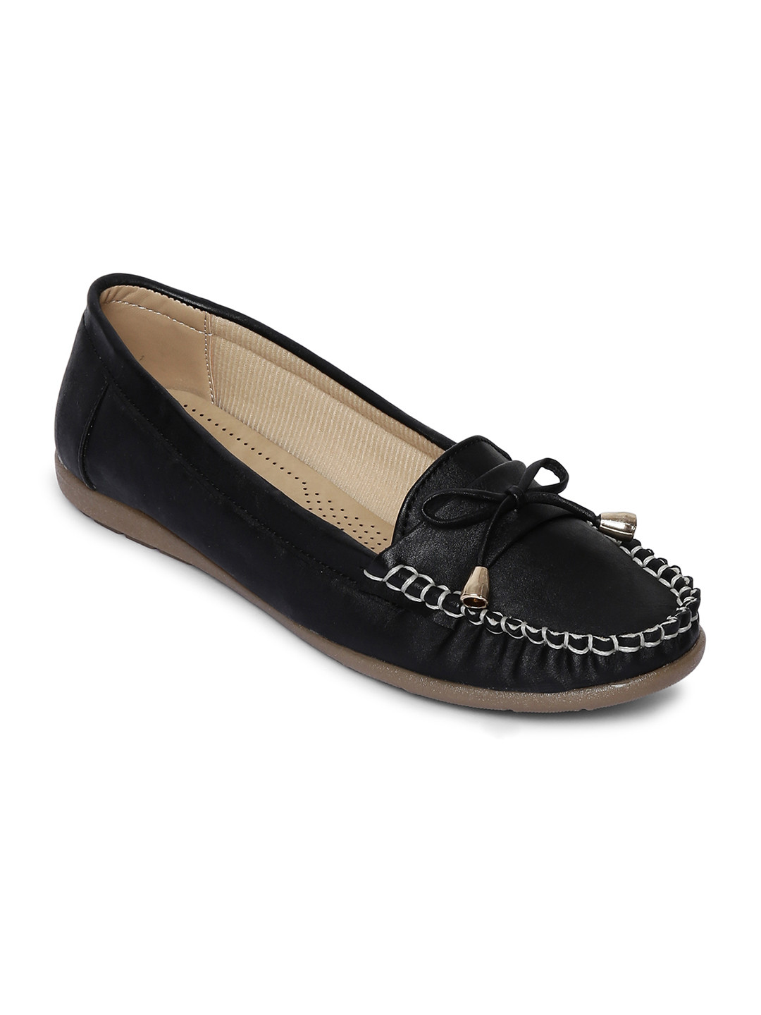 Buy Wood Brough Women Black Loafers - Casual Shoes for Women 4657128 ...