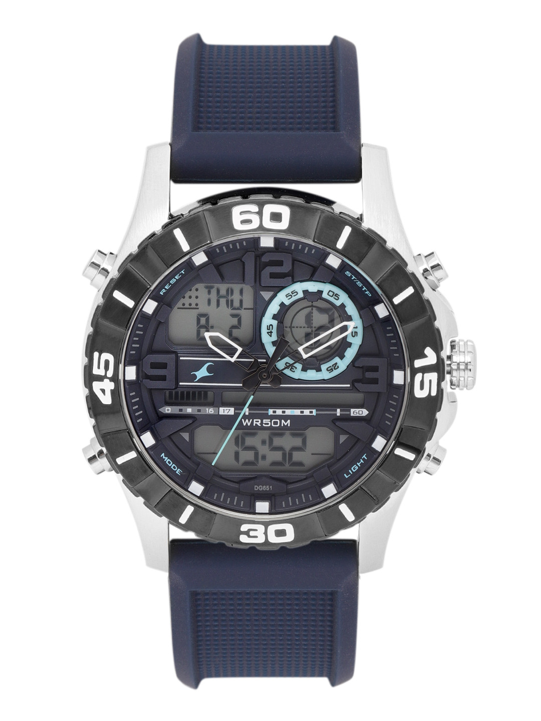 Buy Fastrack Men Navy Blue Analogue And Digital Watch NK38035SP02_BBD1 ...