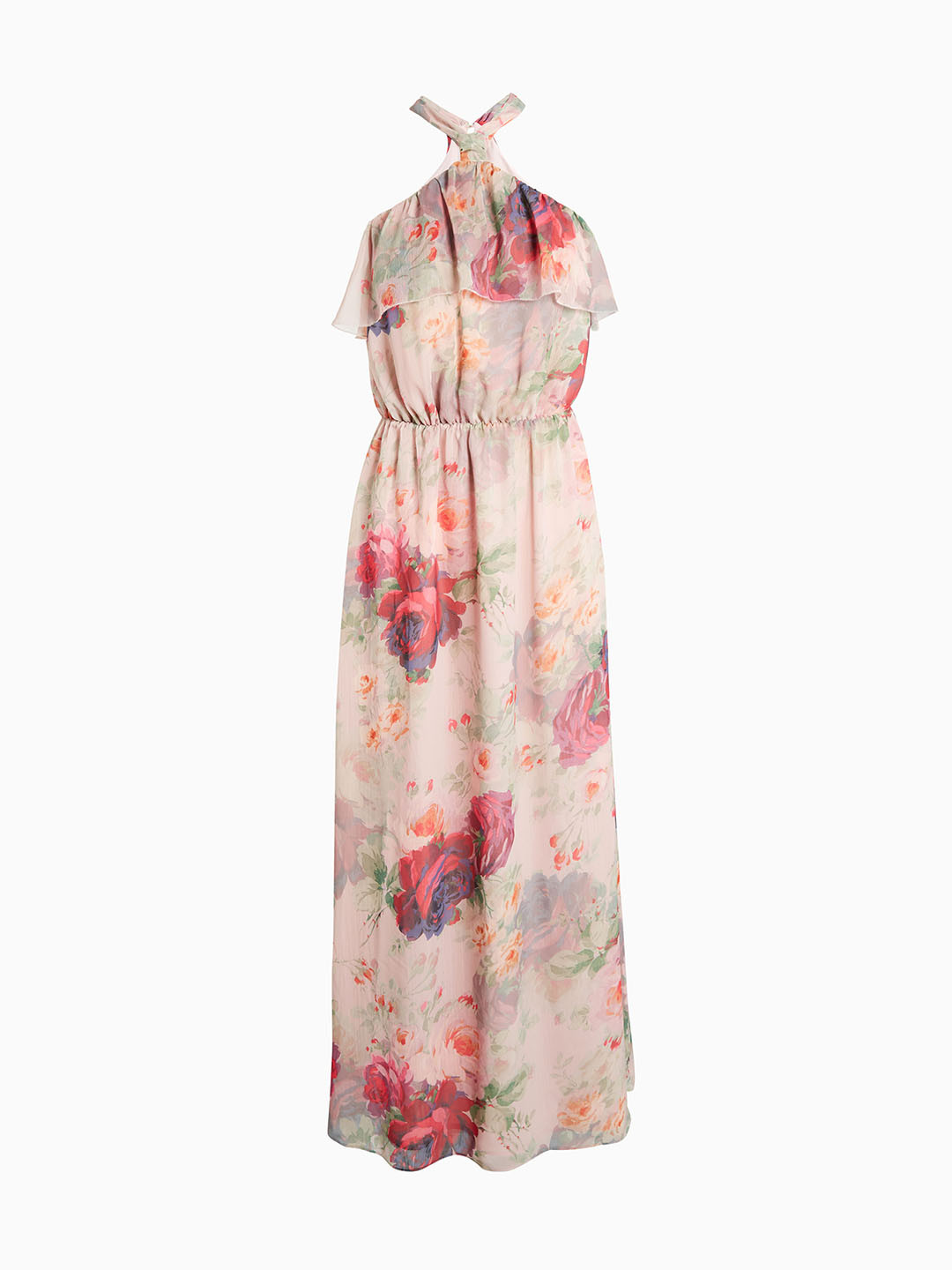 Buy Next Women Peach Coloured Printed Maxi Dress - Dresses for Women ...