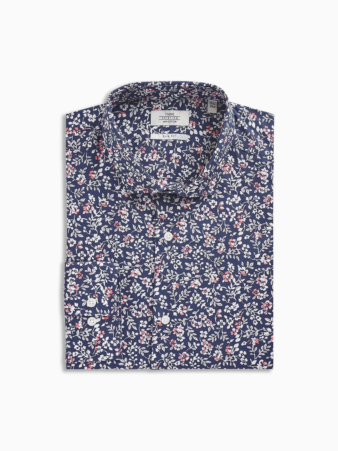 Buy Next Men Blue Printed Slim Fit Casual Shirt - Shirts for Men ...