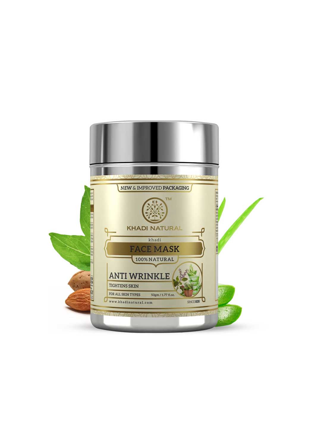 Buy Khadi Natural Unisex Anti Wrinkle Herbal Face Mask 50 G - Mask And ...