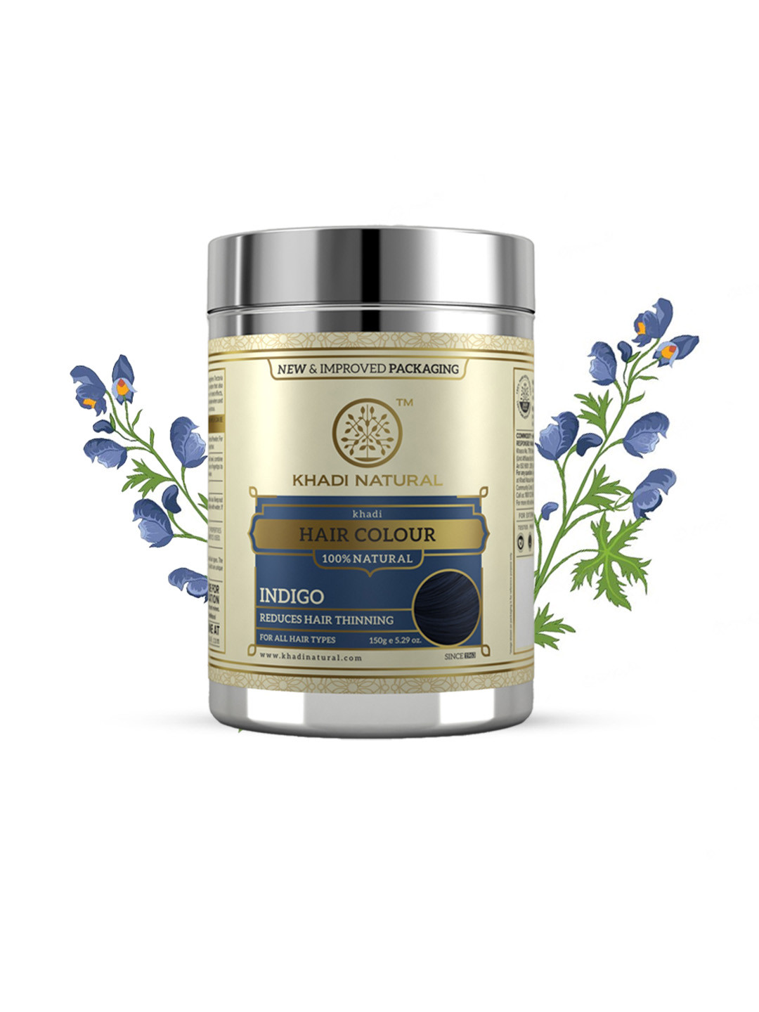 Buy Khadi Natural Unisex Indigo Herbal Sustainable Hair Colour - Hair ...