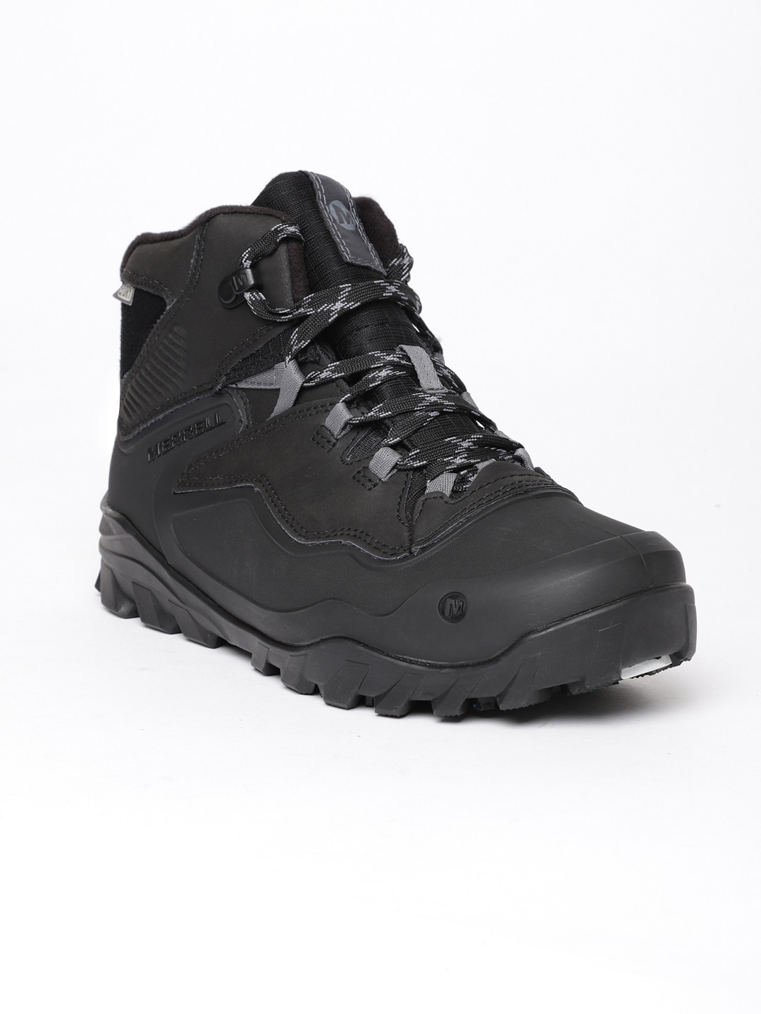 Buy Merrell Men Black Overlook 6 Ice+ WTPF Mid Top Trekking Shoes ...