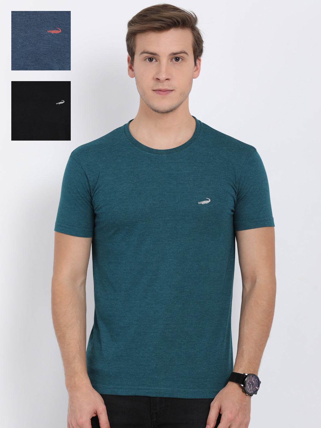 Buy Crocodile Men Pack Of 3 T Shirts - Tshirts for Men 5504787 | Myntra