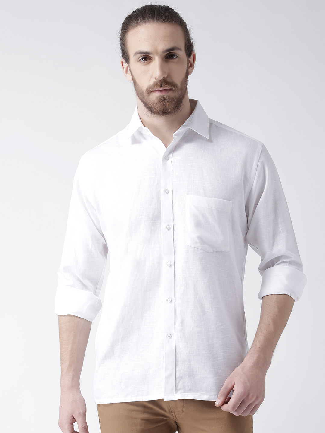 Buy Zeal Men White Standard Regular Fit Solid Casual Shirt - Shirts for ...