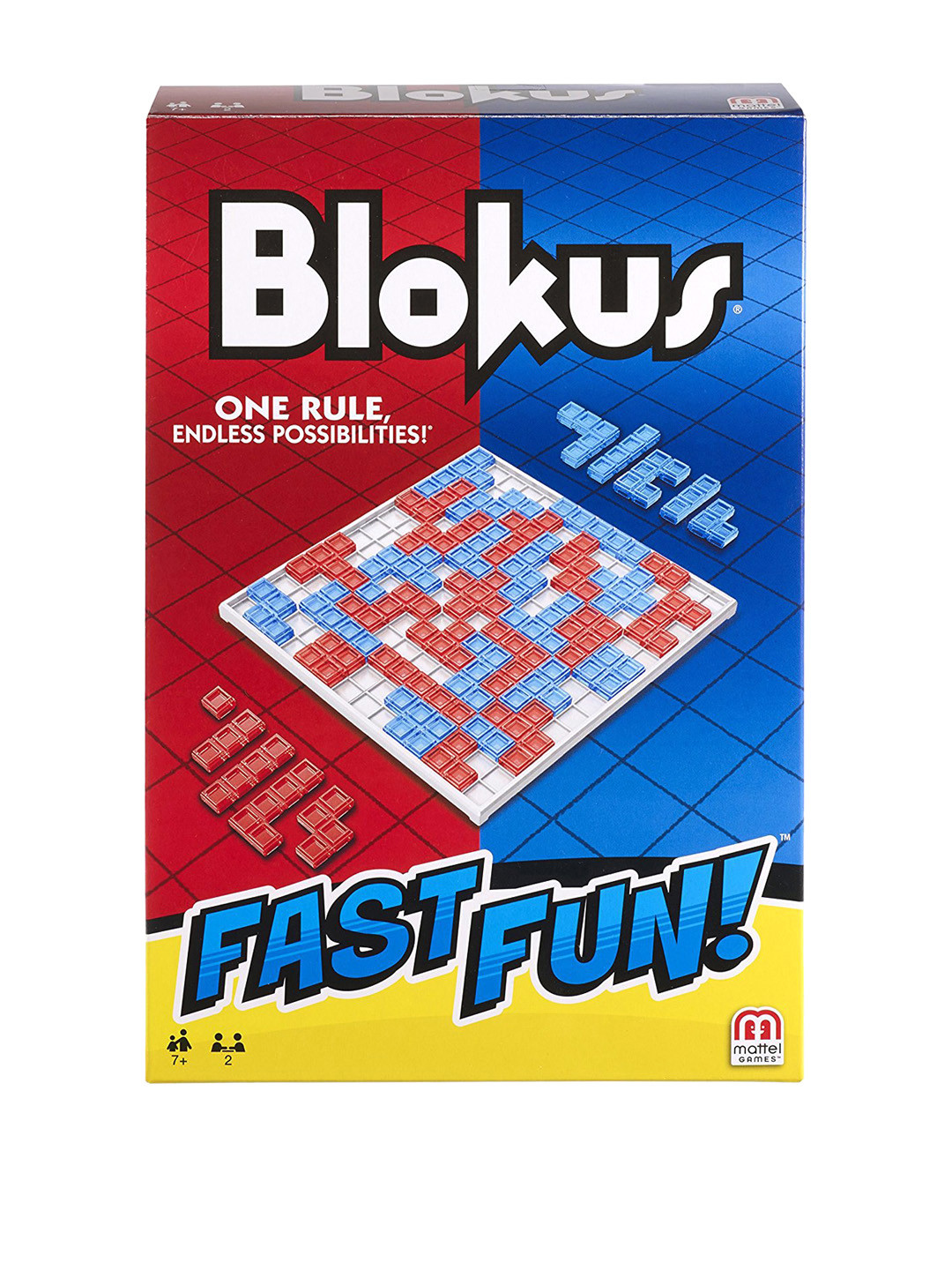 Buy Mattel Blokus Fast Fun Board Game - Activity Toys And Games for ...