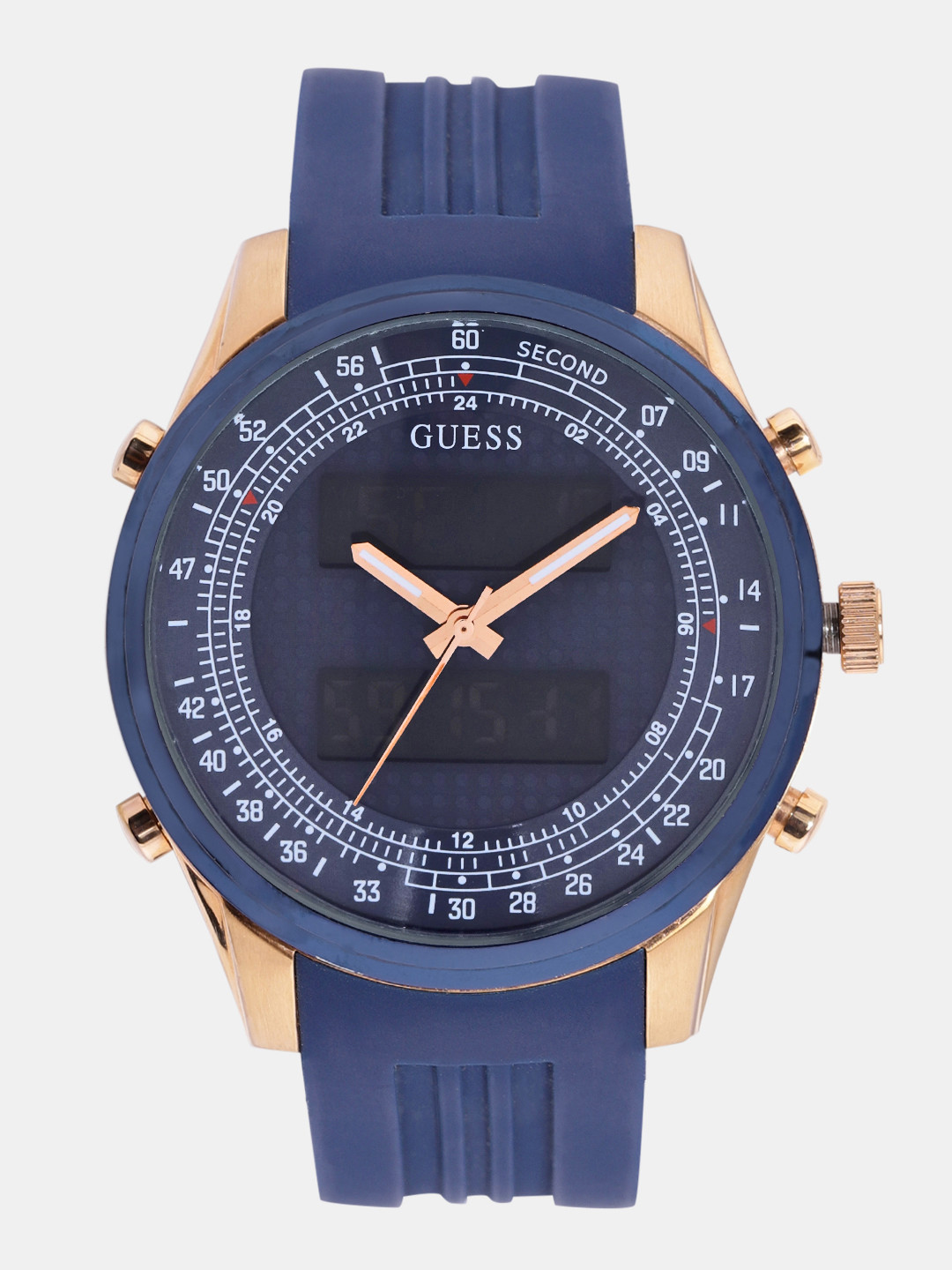 Buy GUESS Men Navy Analogue & Digital Watch W0862G1 - Watches for Men ...