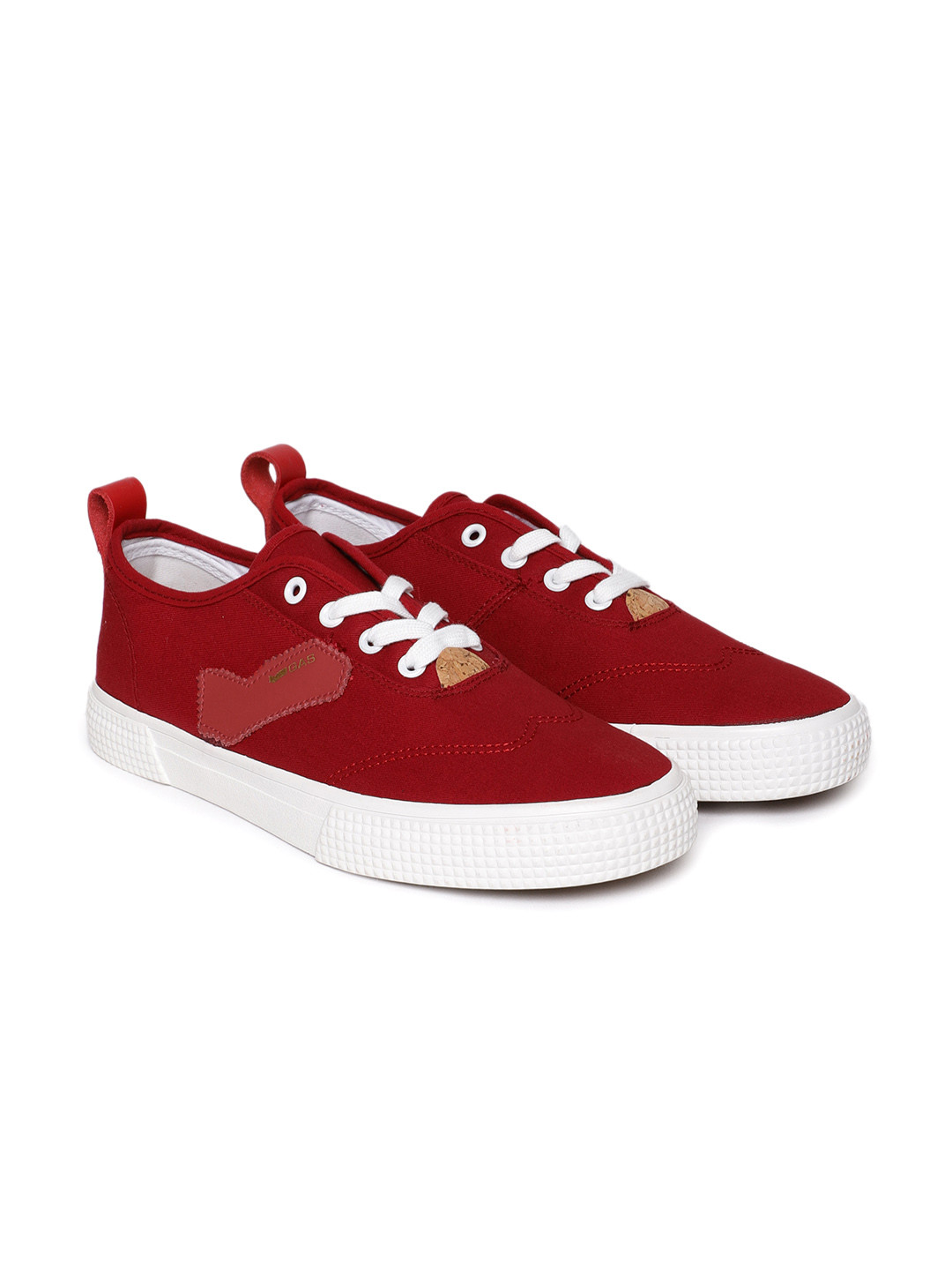 Buy GAS Men Red David SD Suede Sneakers - Casual Shoes for Men 5706452 ...