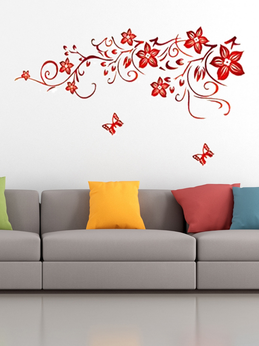Buy Cortina Red Wall Sticker - Decals And Stickers for Unisex 5811088 ...