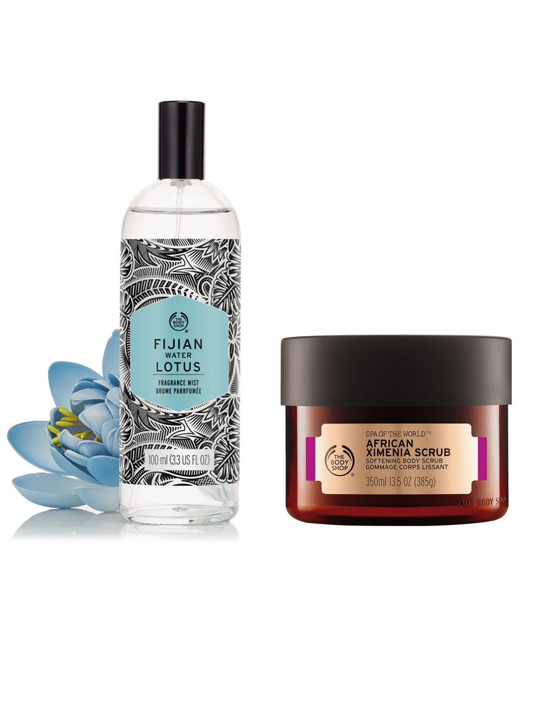 Buy The Body Shop Set Of Body Mist & Exfoliating Scrub - Body Scrub And ...