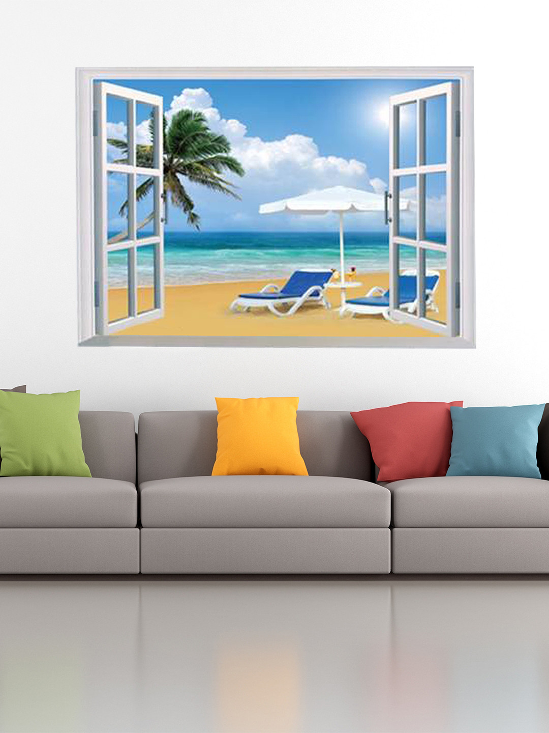 Buy Cortina Multicoloured Wall Sticker - Decals And Stickers for Unisex ...