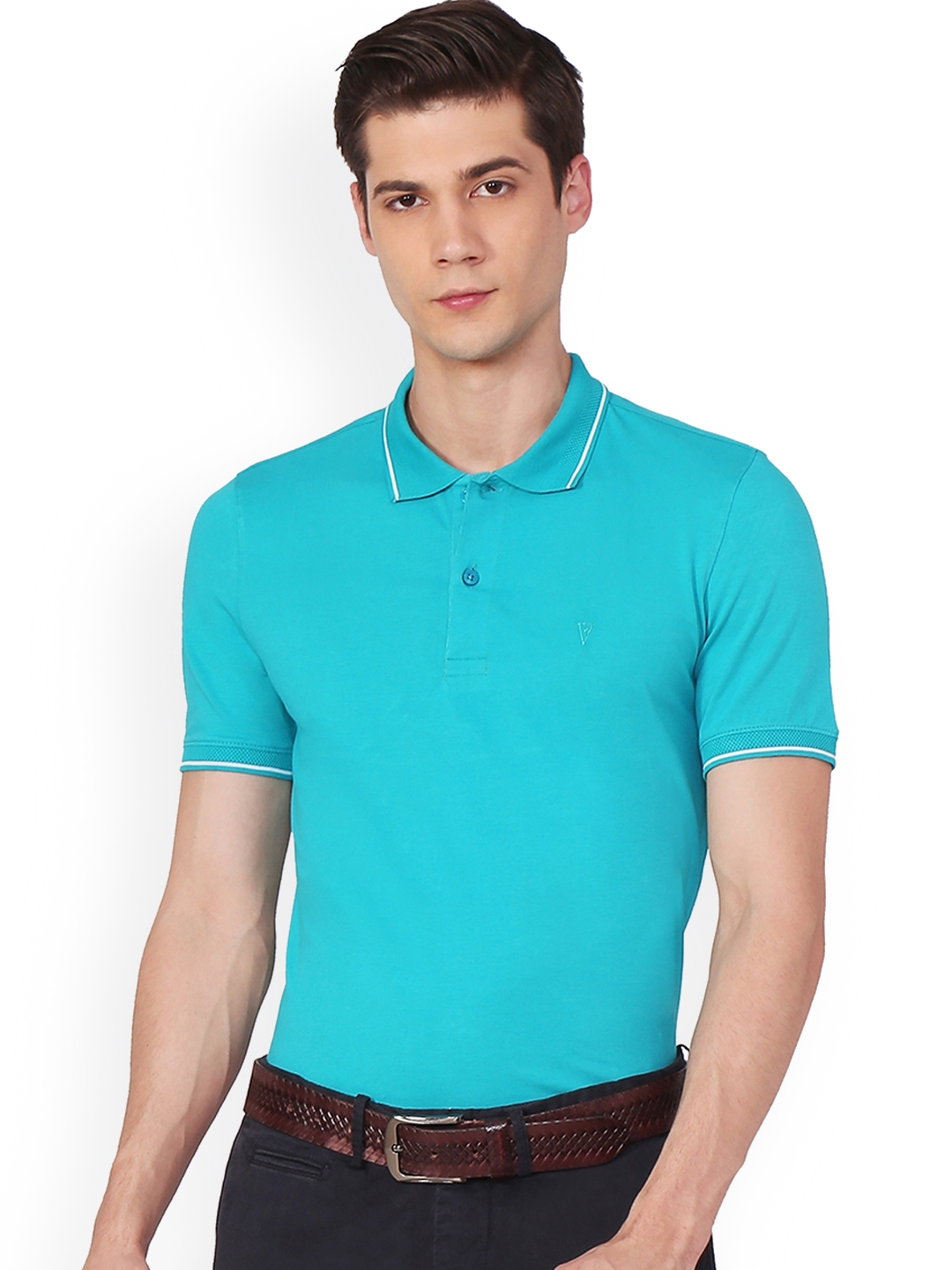 Buy Van Heusen Men Blue Solid Polo Collar T Shirt - Tshirts for Men ... Buy Van Heusen Men Blue Solid Polo Collar T Shirt - Tshirts for Men ...