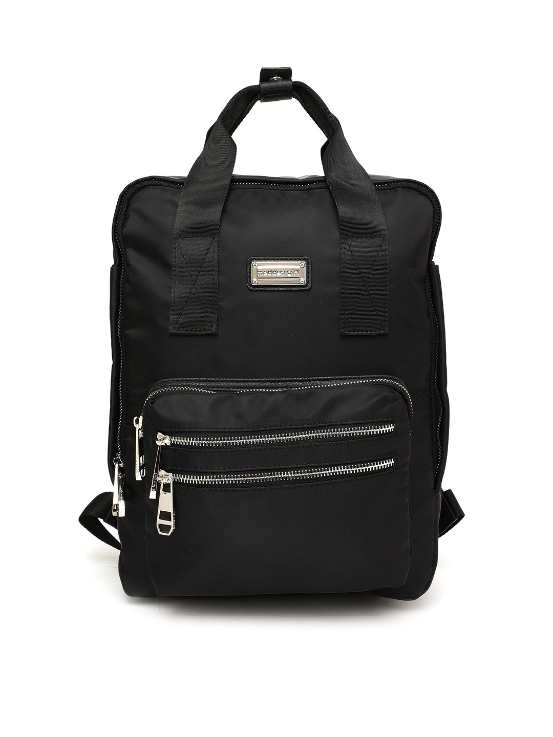 Buy Steve Madden Women Black Solid Backpack - Backpacks for Women ...