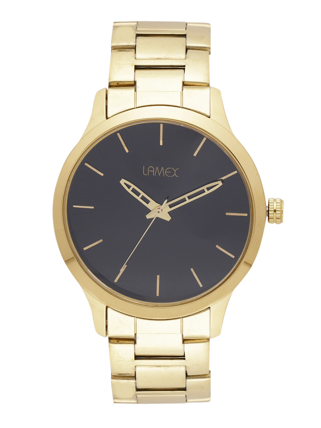 Buy LAMEX Men Black Analogue Watch REGULARDLX 6545 - Watches for Men 5928791 | Myntra