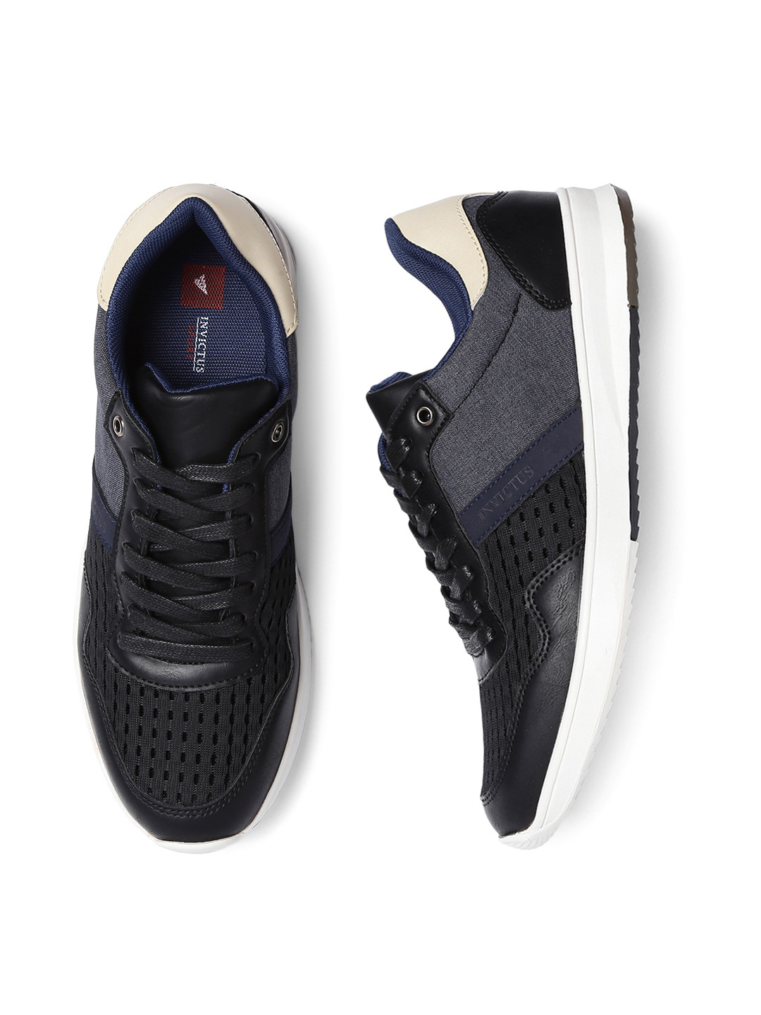 Buy INVICTUS Men Black Sneakers - Casual Shoes for Men 6012361 | Myntra