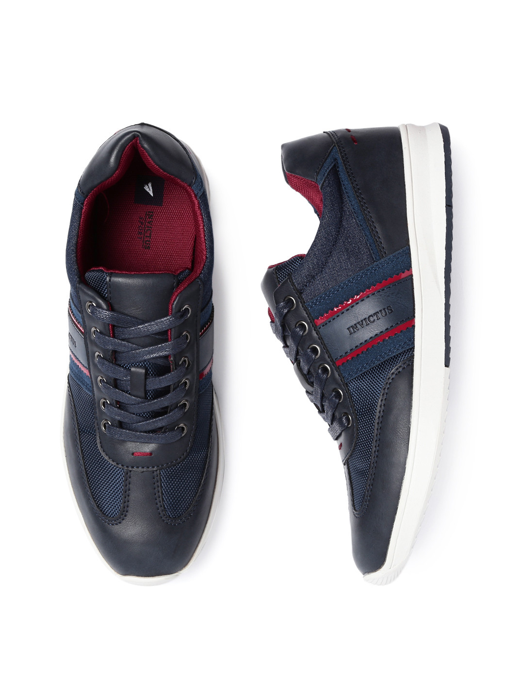 Buy INVICTUS Men Navy Blue Sneakers - Casual Shoes for Men 6012382 | Myntra