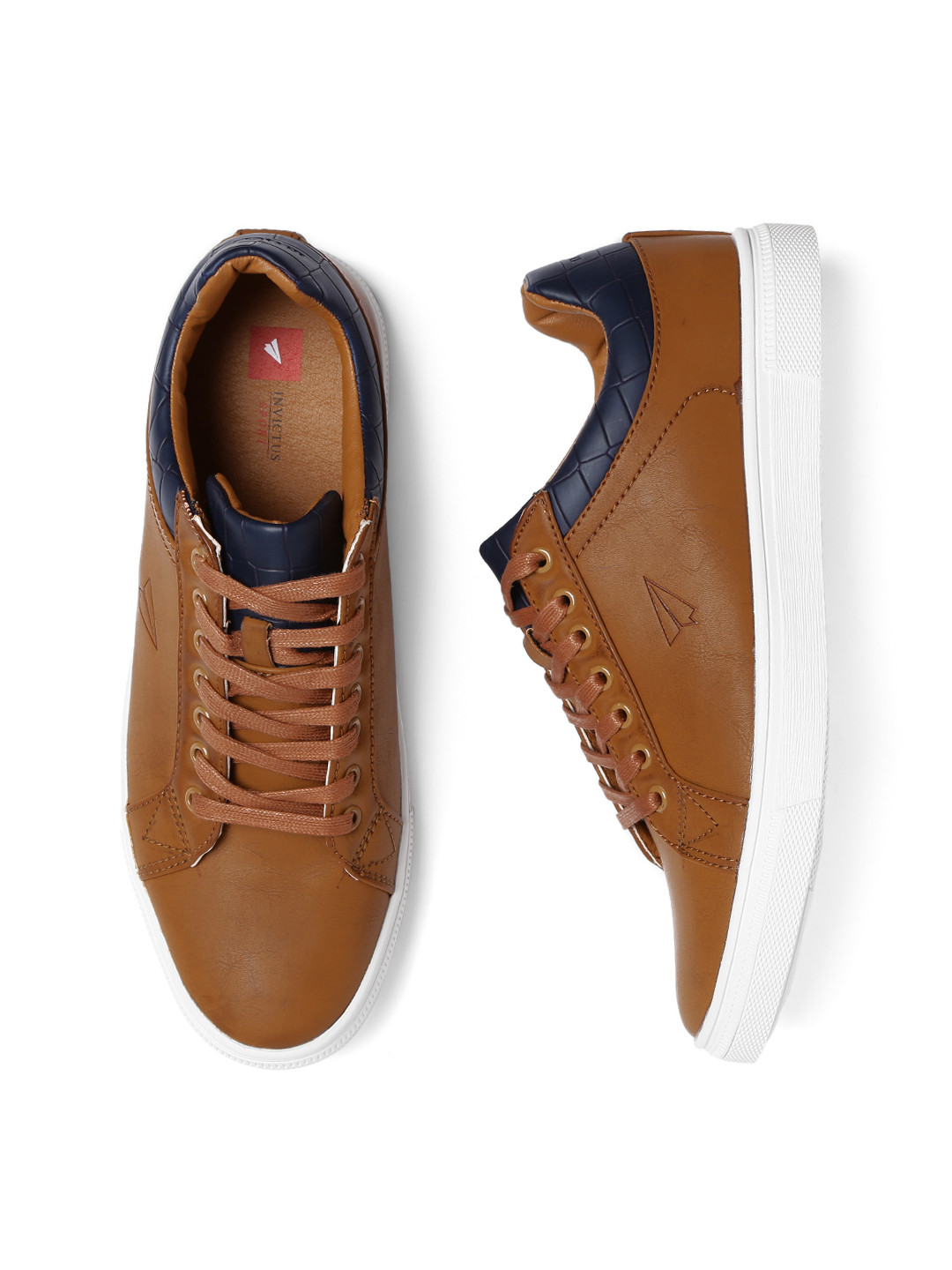 Buy INVICTUS Men Tan Brown Sneakers - Casual Shoes for Men 6012418 | Myntra