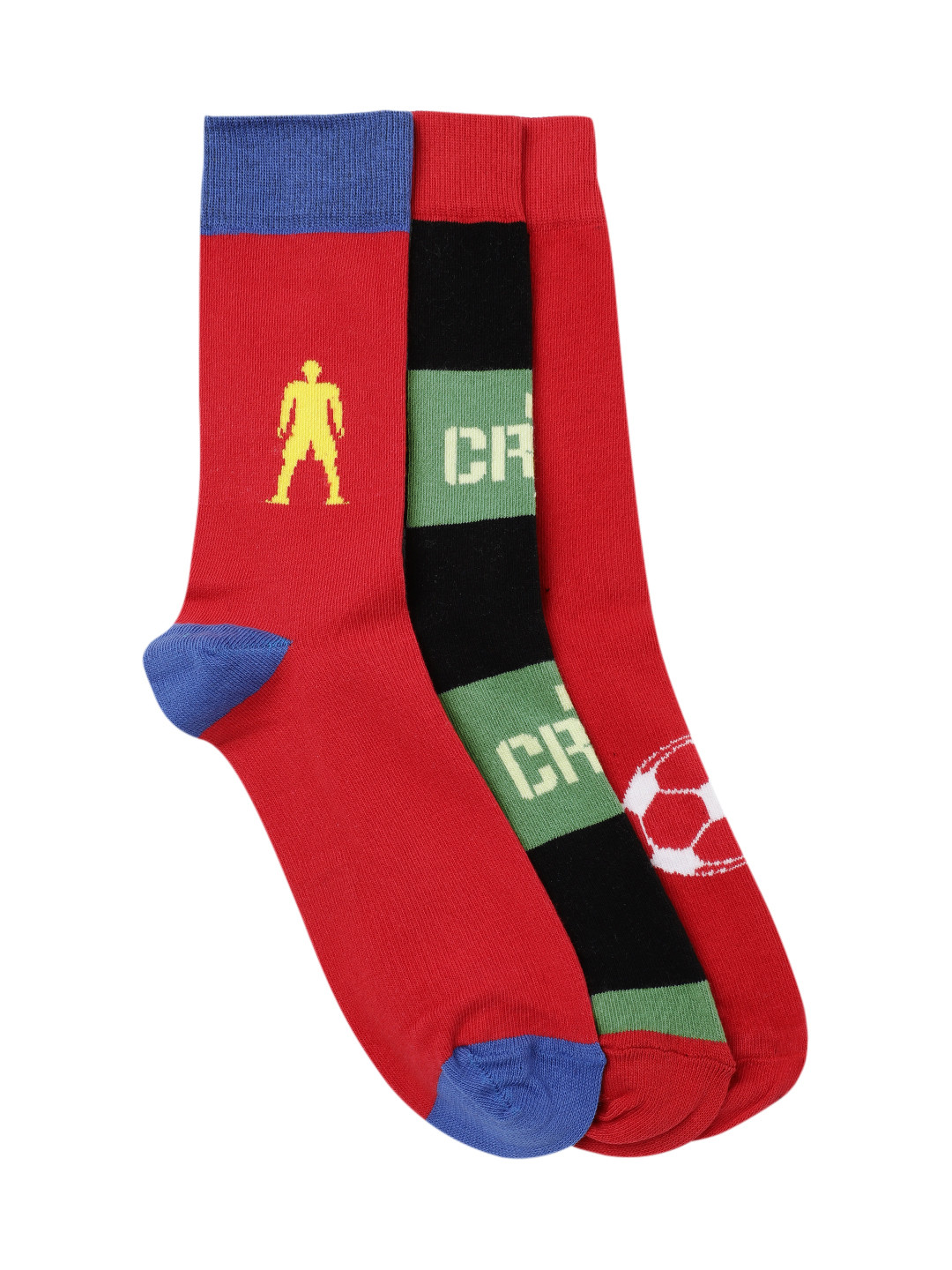 Buy CR7 Cristiano Ronaldo Pack Of 3 Printed Above Ankle Socks - Socks ...