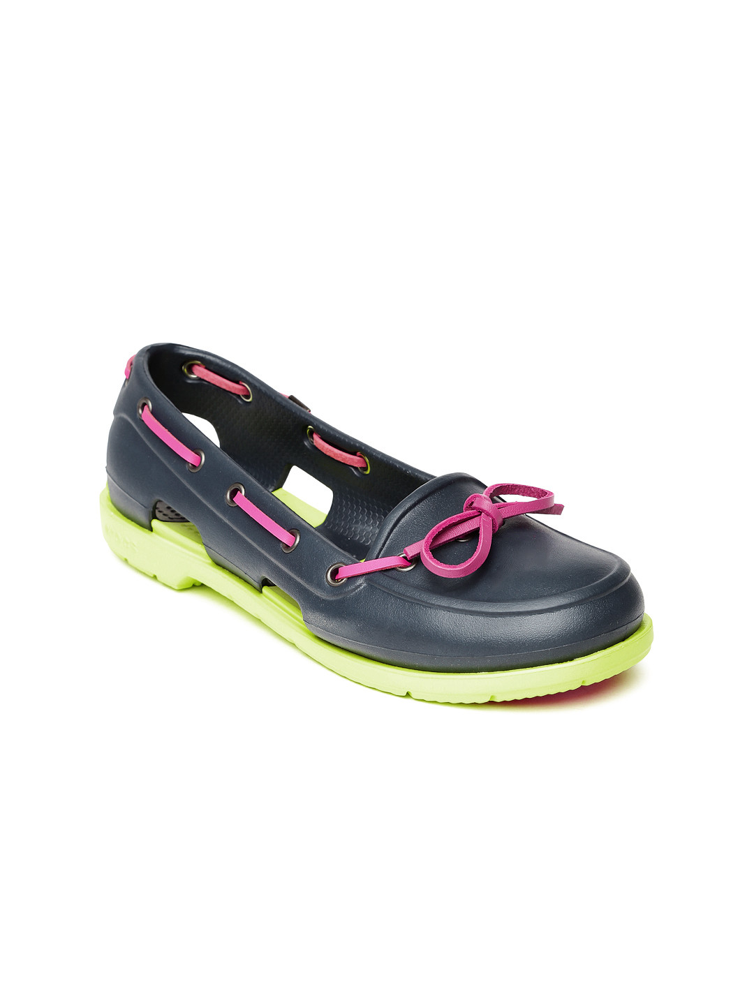 Buy Crocs Beach Line Women Navy Boat Shoes - Casual Shoes for Women ...