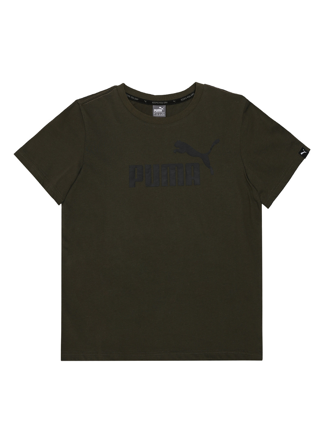 Buy Puma Boys Olive Green Printed Round Neck T Shirt - Tshirts for Boys ...