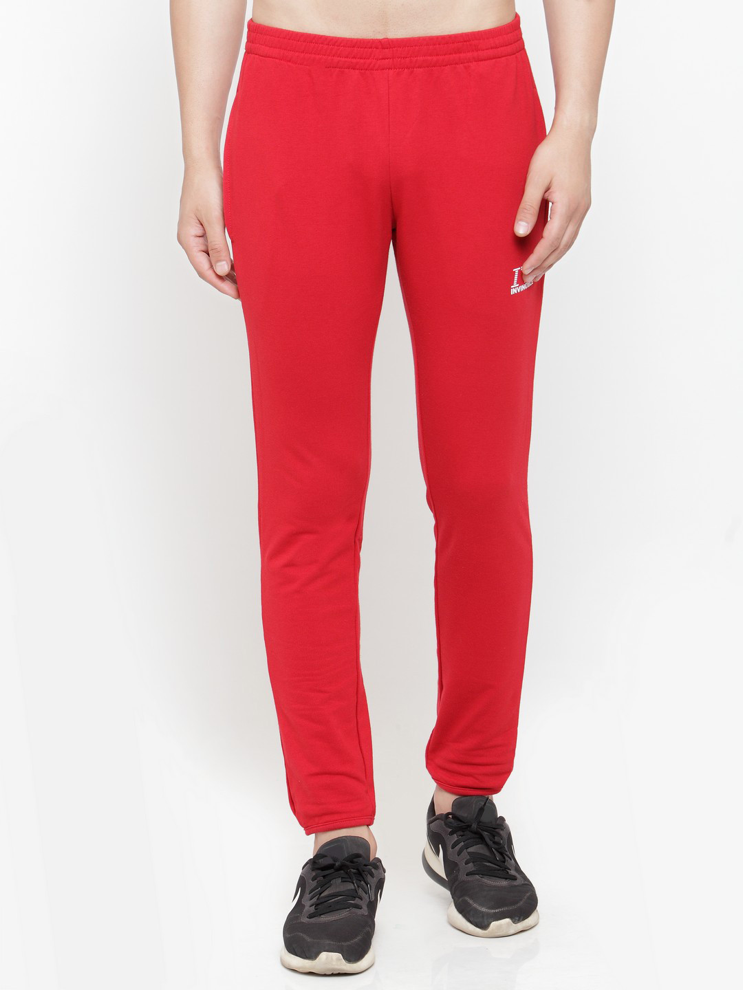 Buy Invincible Men Red Solid Trackpants - Track Pants for Men 6495634 ...