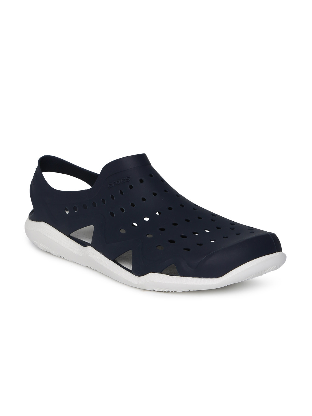 Buy Crocs Men Navy Blue Swiftwater Wave Shoe Style Sandals - Flip Flops ...