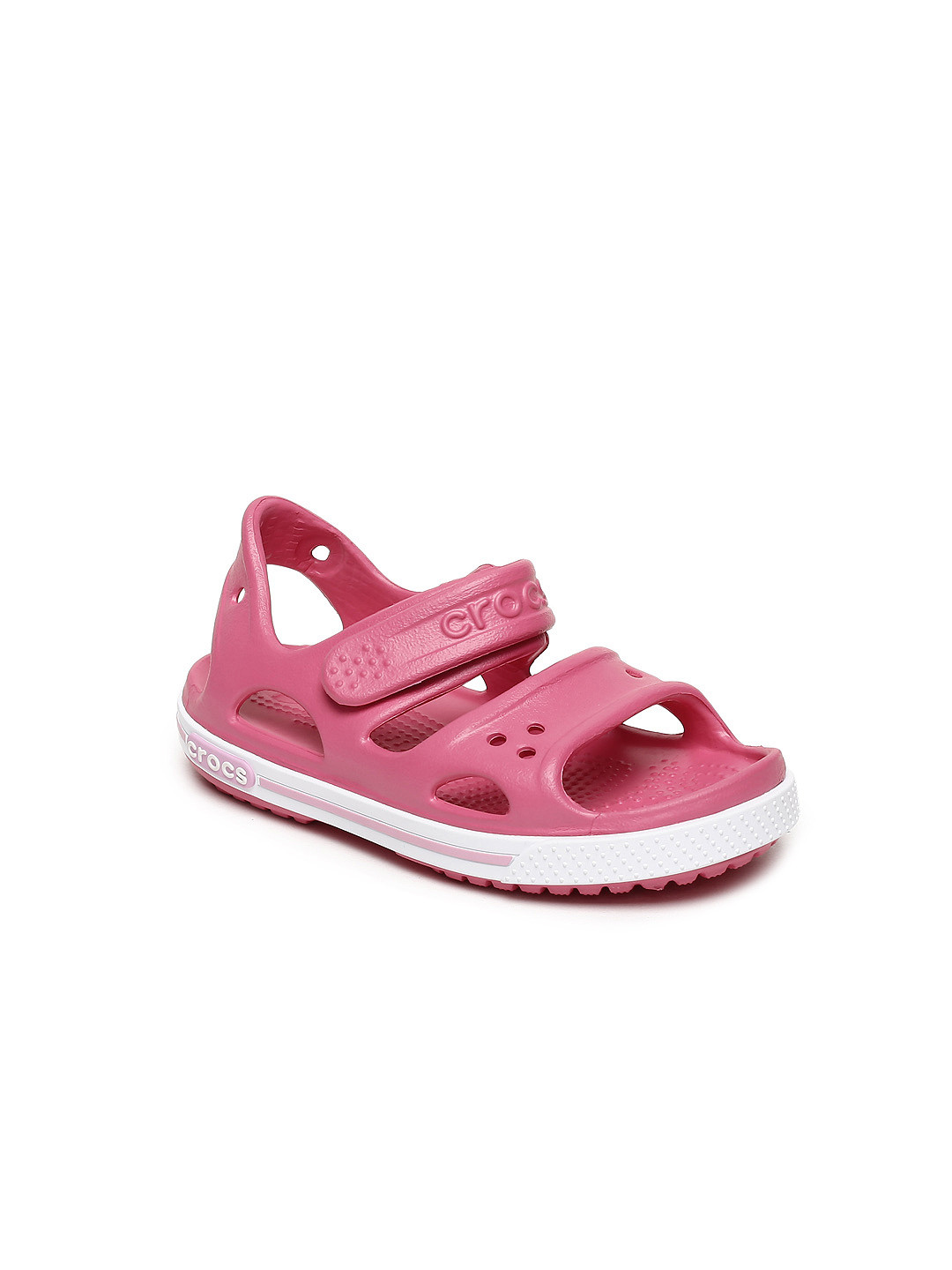 Buy Crocs Boys Pink Solid Synthetic Open Toe Sandals - Sandals for Boys ...
