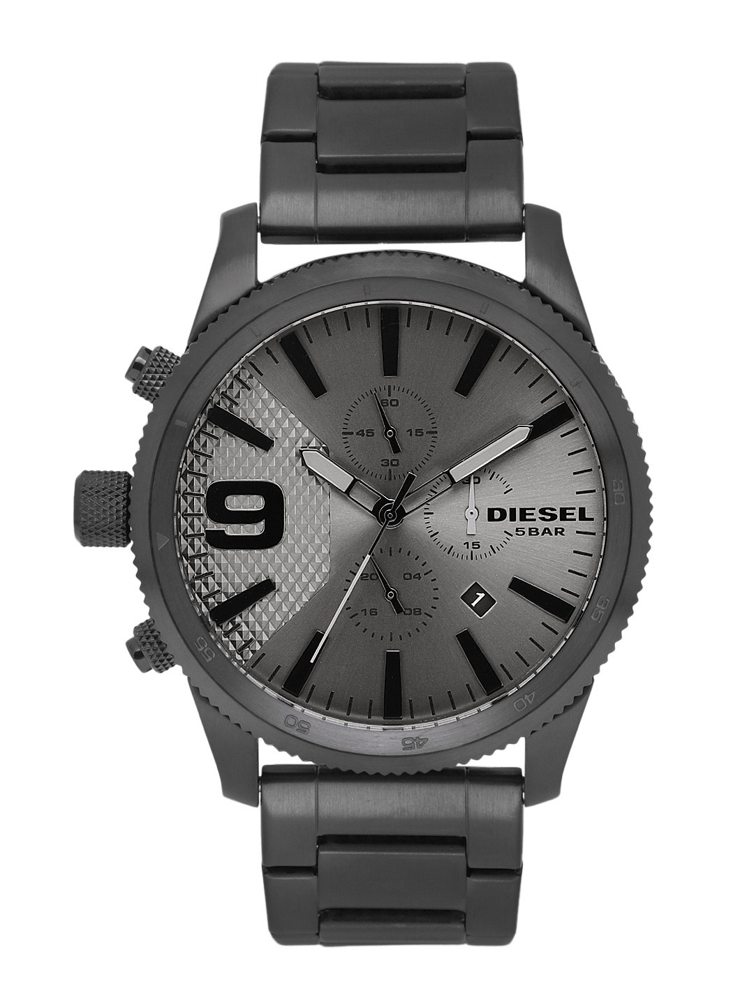 Buy DIESEL Men Gunmetal Toned Chronograph Watch DZ4453_OR - Watches for ...