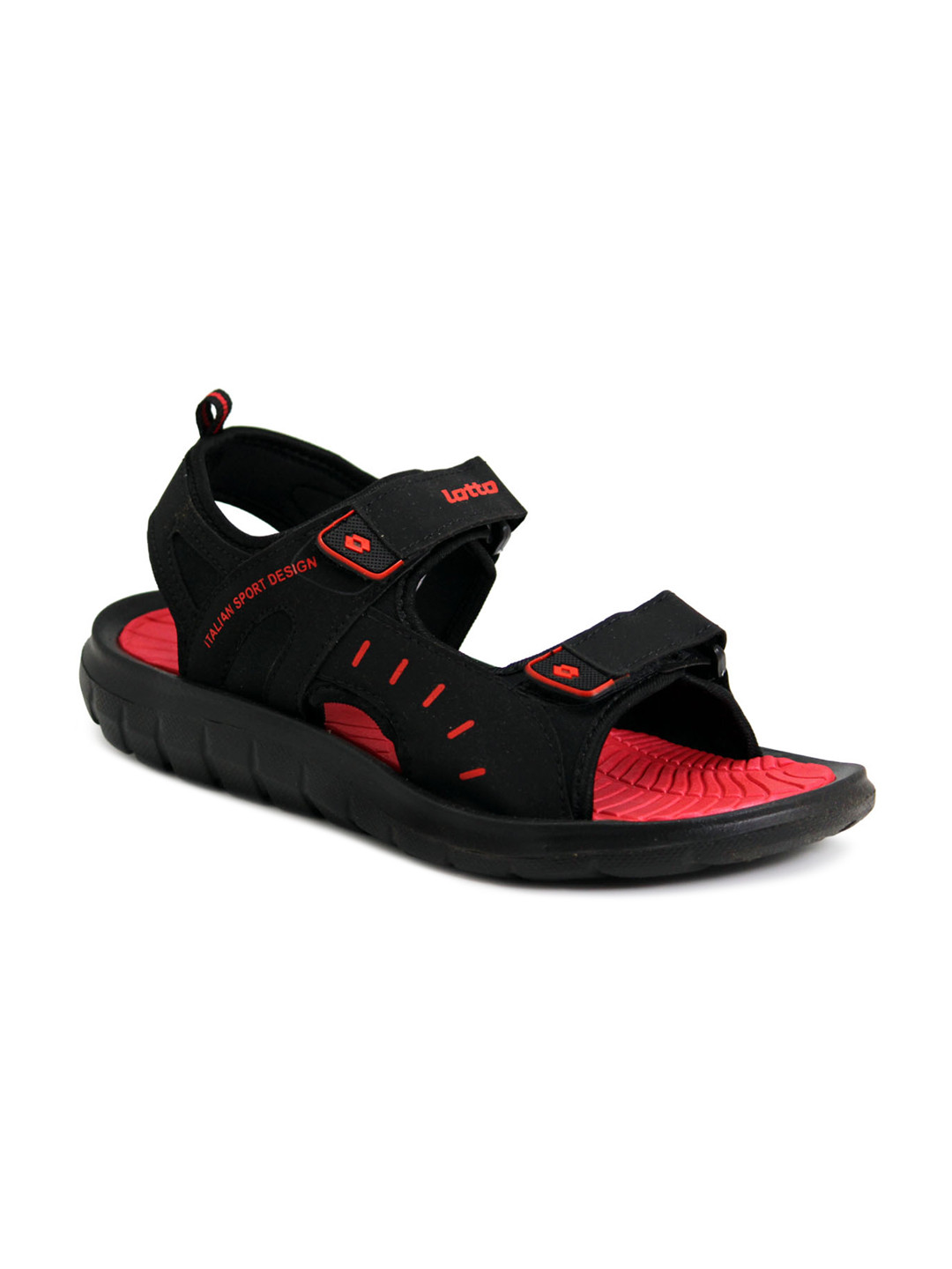 Buy Lotto Men Black Sports Sandals - Sports Sandals for Men 6522102 ...