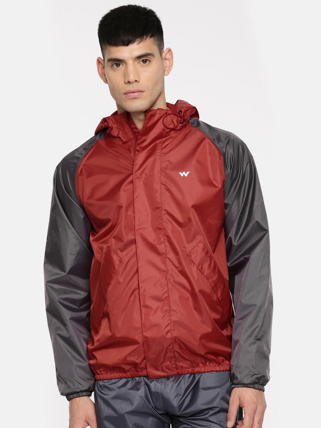 Buy Wildcraft Red & Grey WaterProof Rain Jacket 2 Tone - Rain Jacket ...