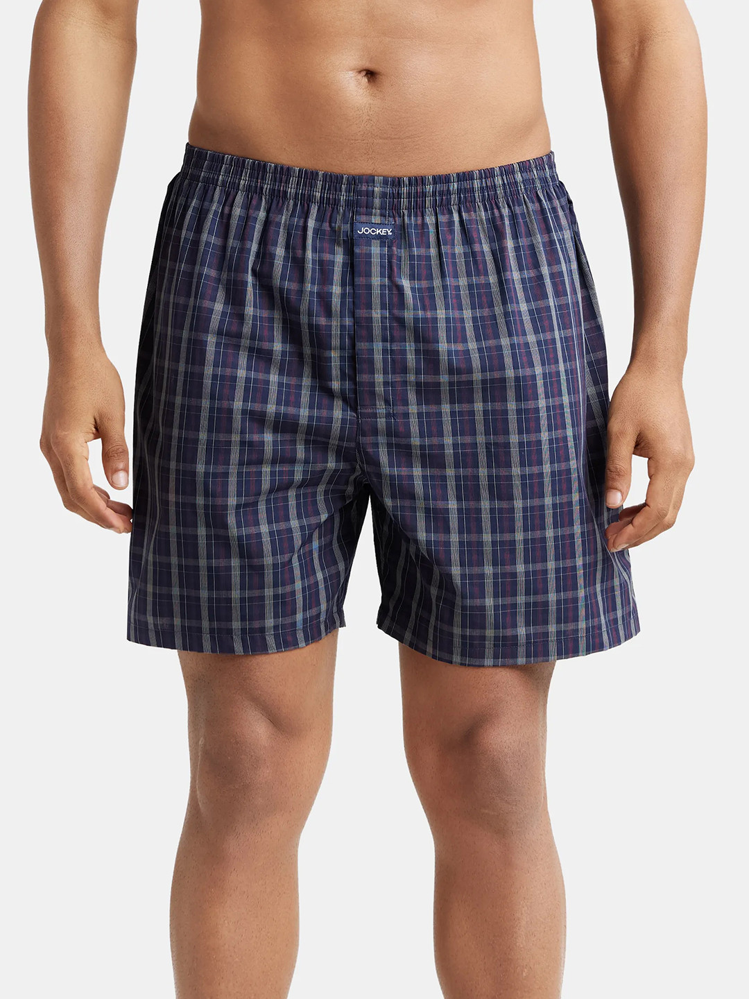 Buy Jockey Combed Mercerized Cotton Woven Boxer Shorts With Back Pocket ...