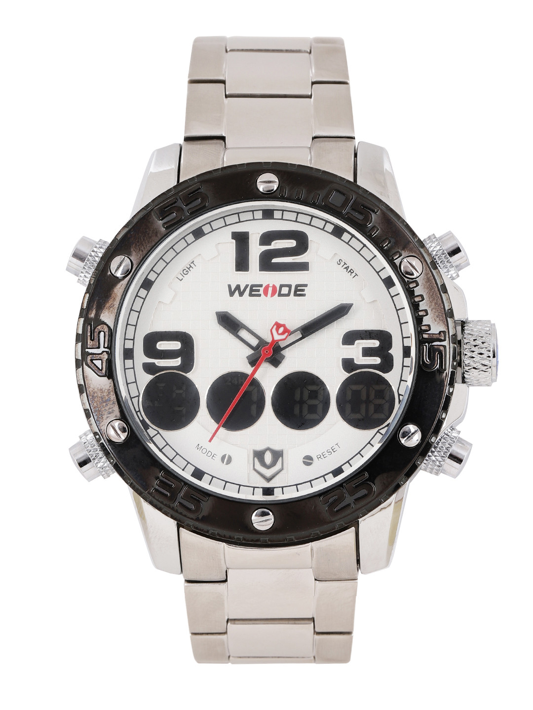 Buy WEIDE Men White & Black Analogue And Digital Watch WH3405 2C ...