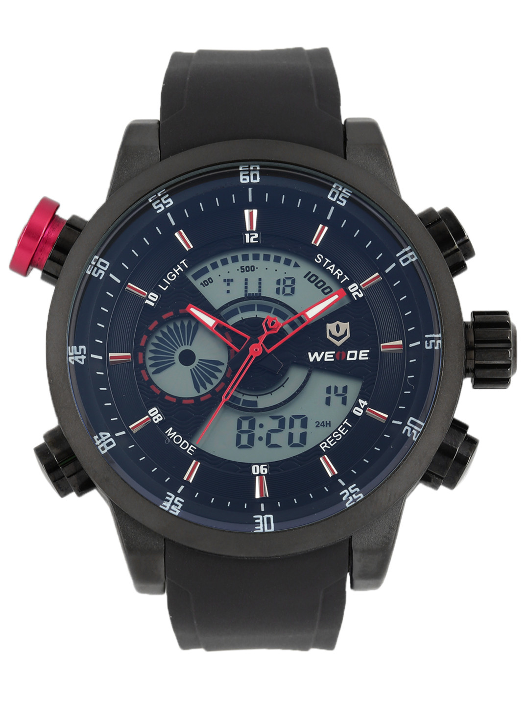 Buy WEIDE Men Black Analogue And Digital Watch WH3401B - Watches for ...