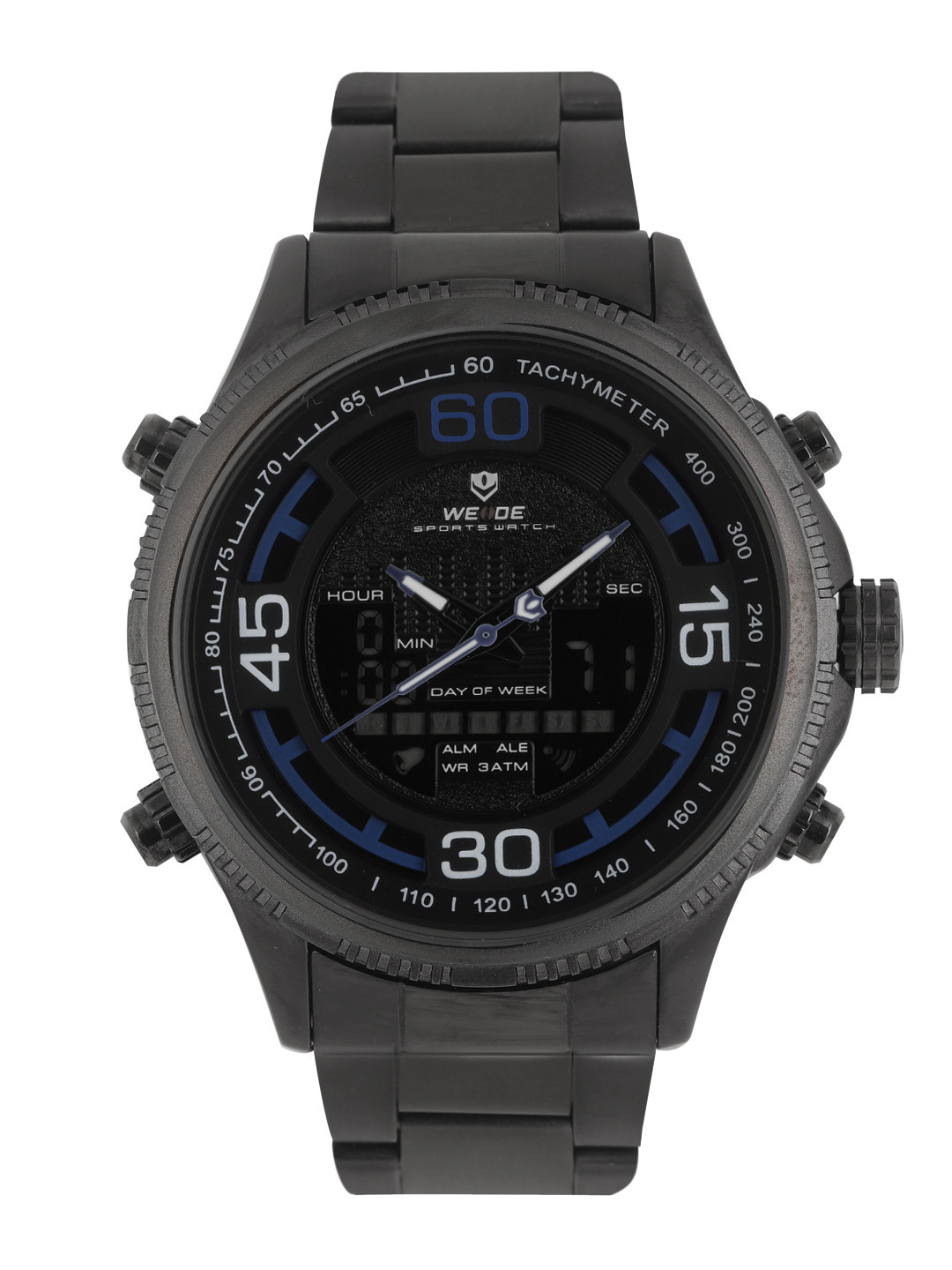 Buy WEIDE Men Black & Blue Analogue And Digital Watch WH6306B - Watches ...